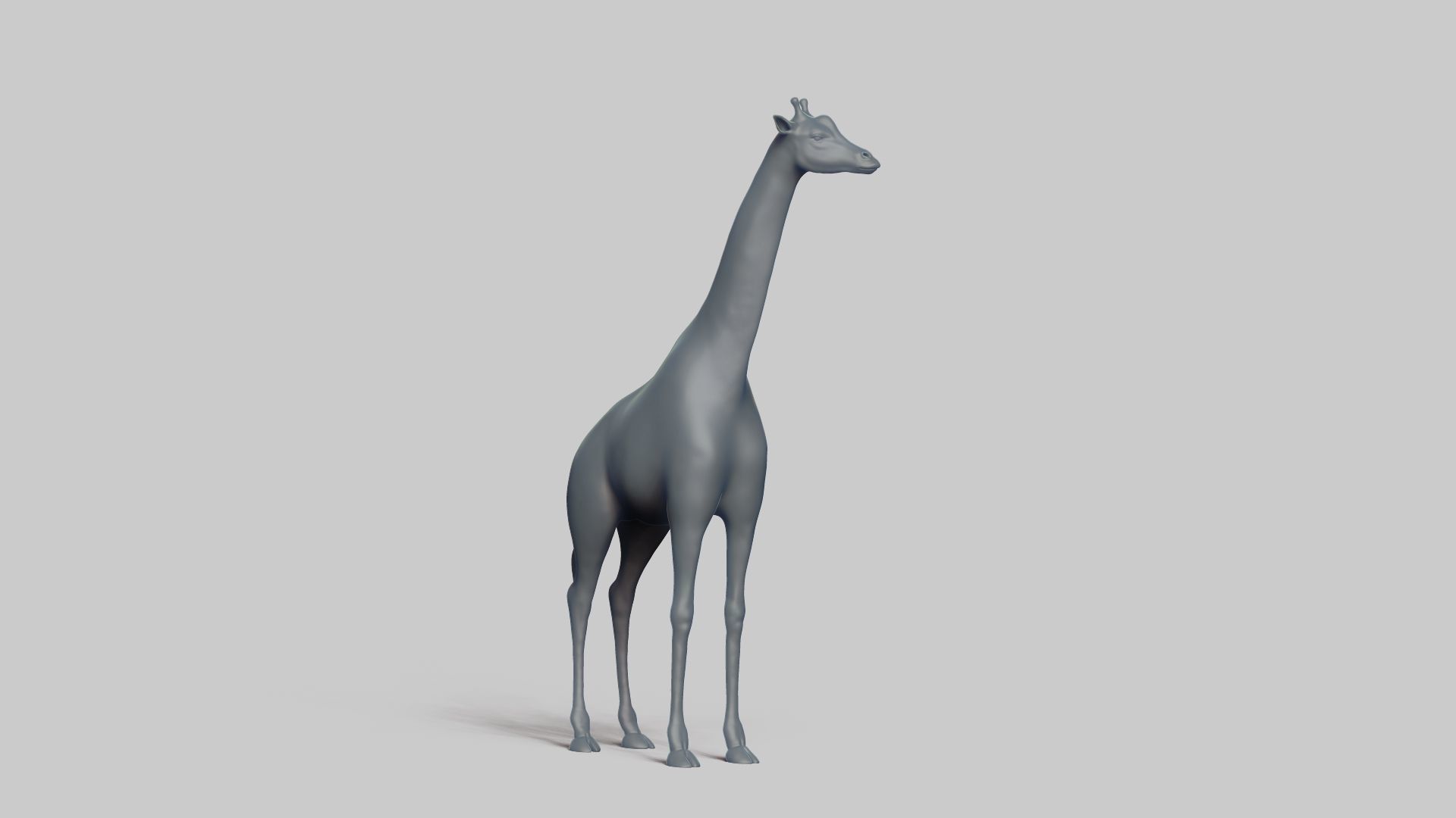 African Giraffe Pose 01 3D model 3D printable | CGTrader
