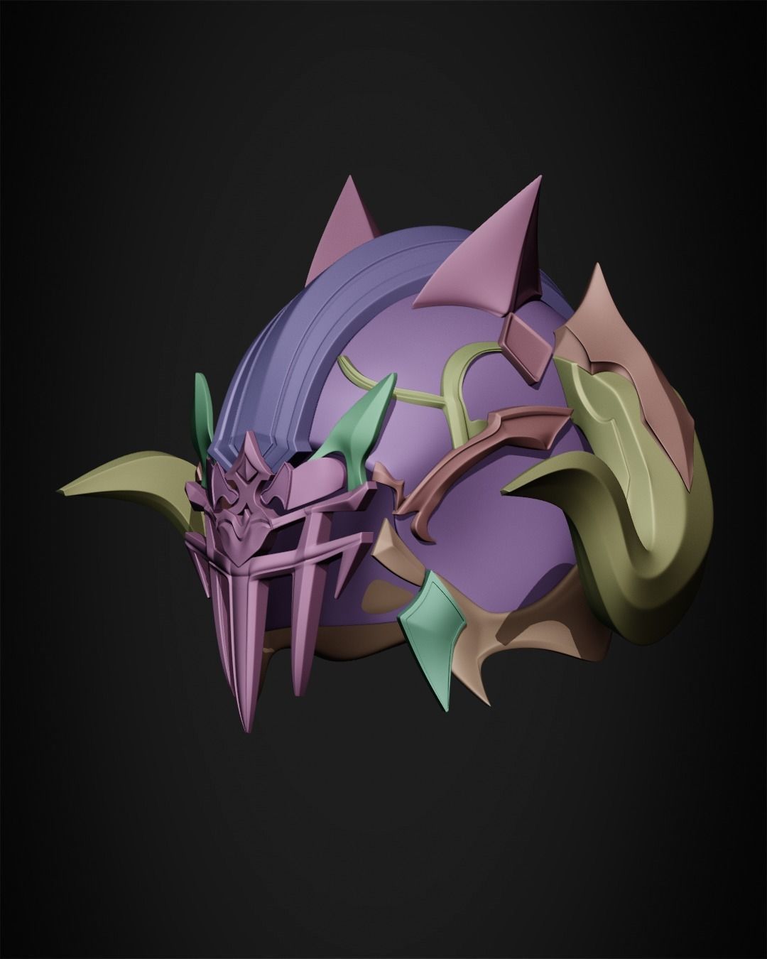 Final Fantasy 14 Chaos Helmet for Cosplay 3D model 3D printable | CGTrader