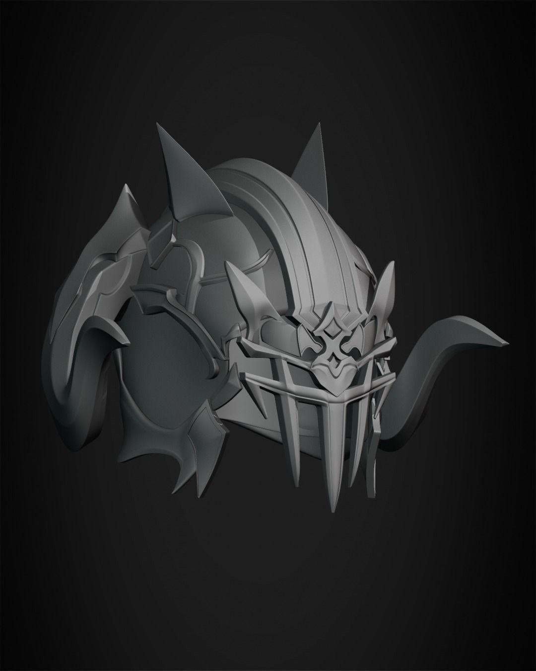 Final Fantasy 14 Chaos Helmet for Cosplay 3D model 3D printable | CGTrader