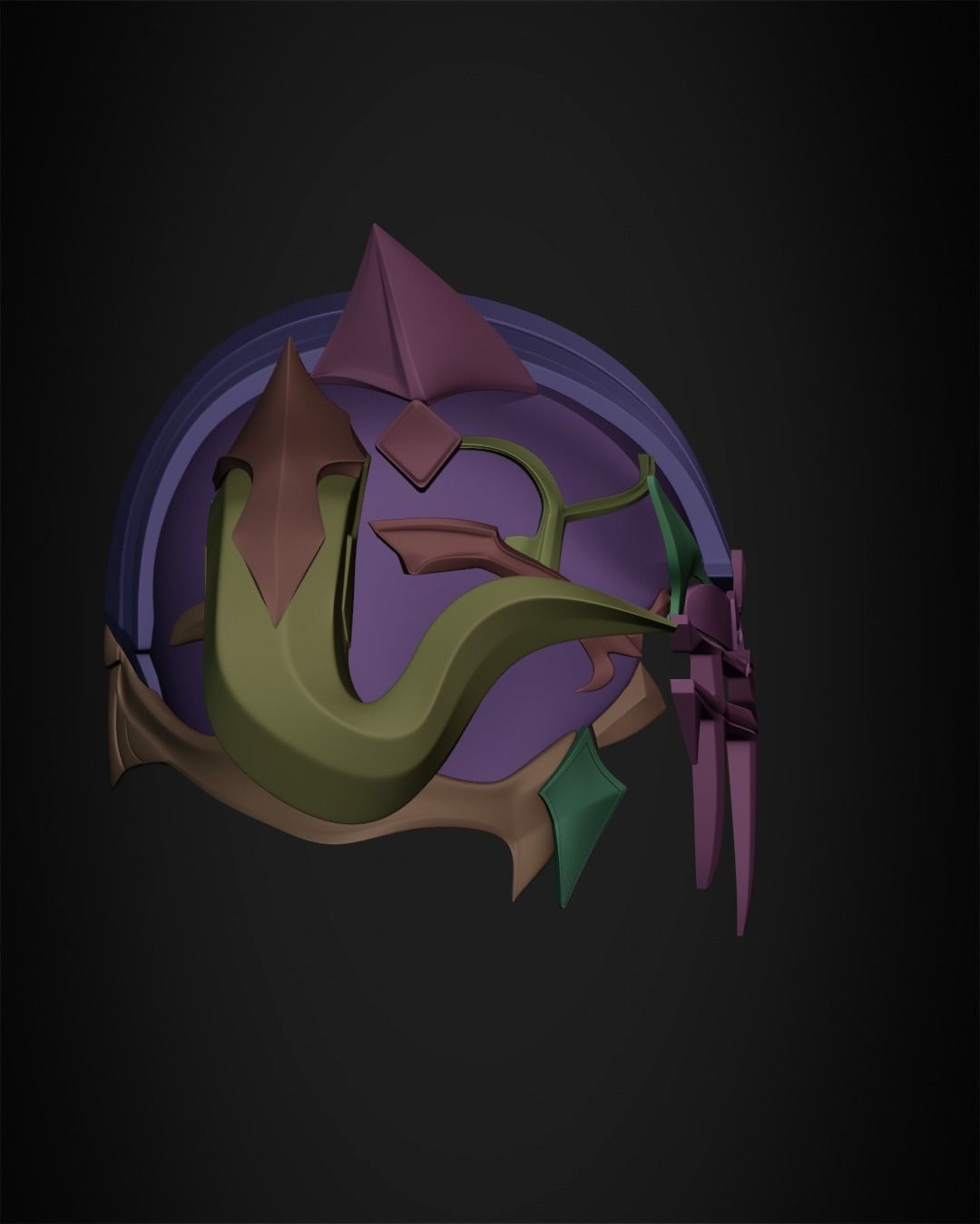 Final Fantasy 14 Chaos Helmet for Cosplay 3D model 3D printable | CGTrader