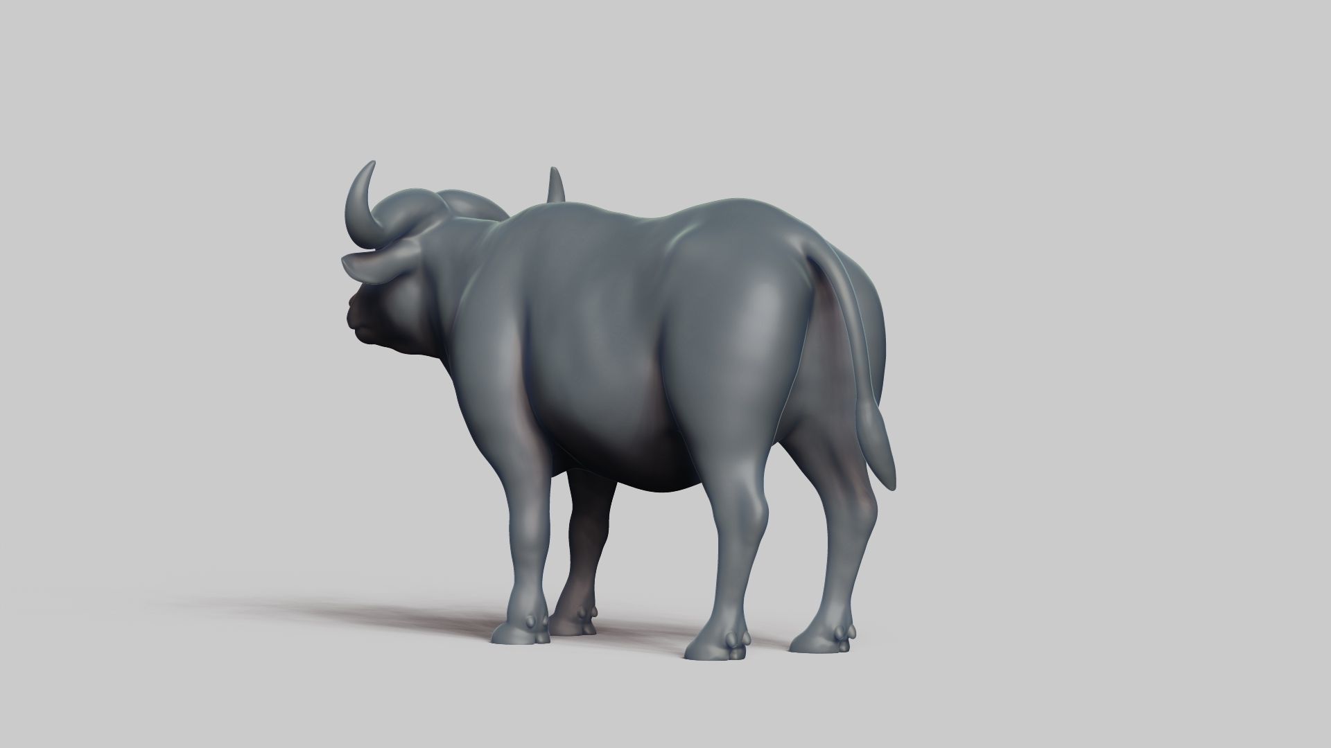 African Buffalo Pose 03 3D model 3D printable | CGTrader