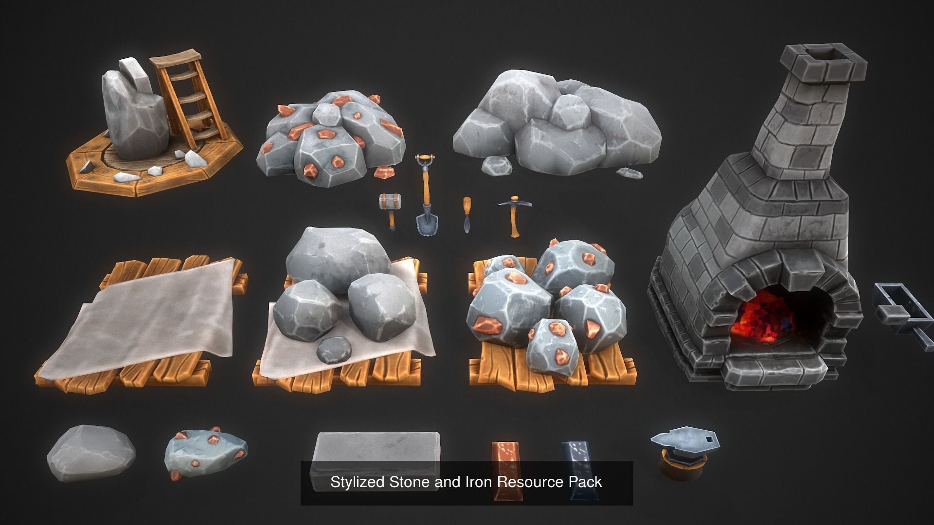 3D Model Collection Resources Pack VR / AR / low-poly | CGTrader