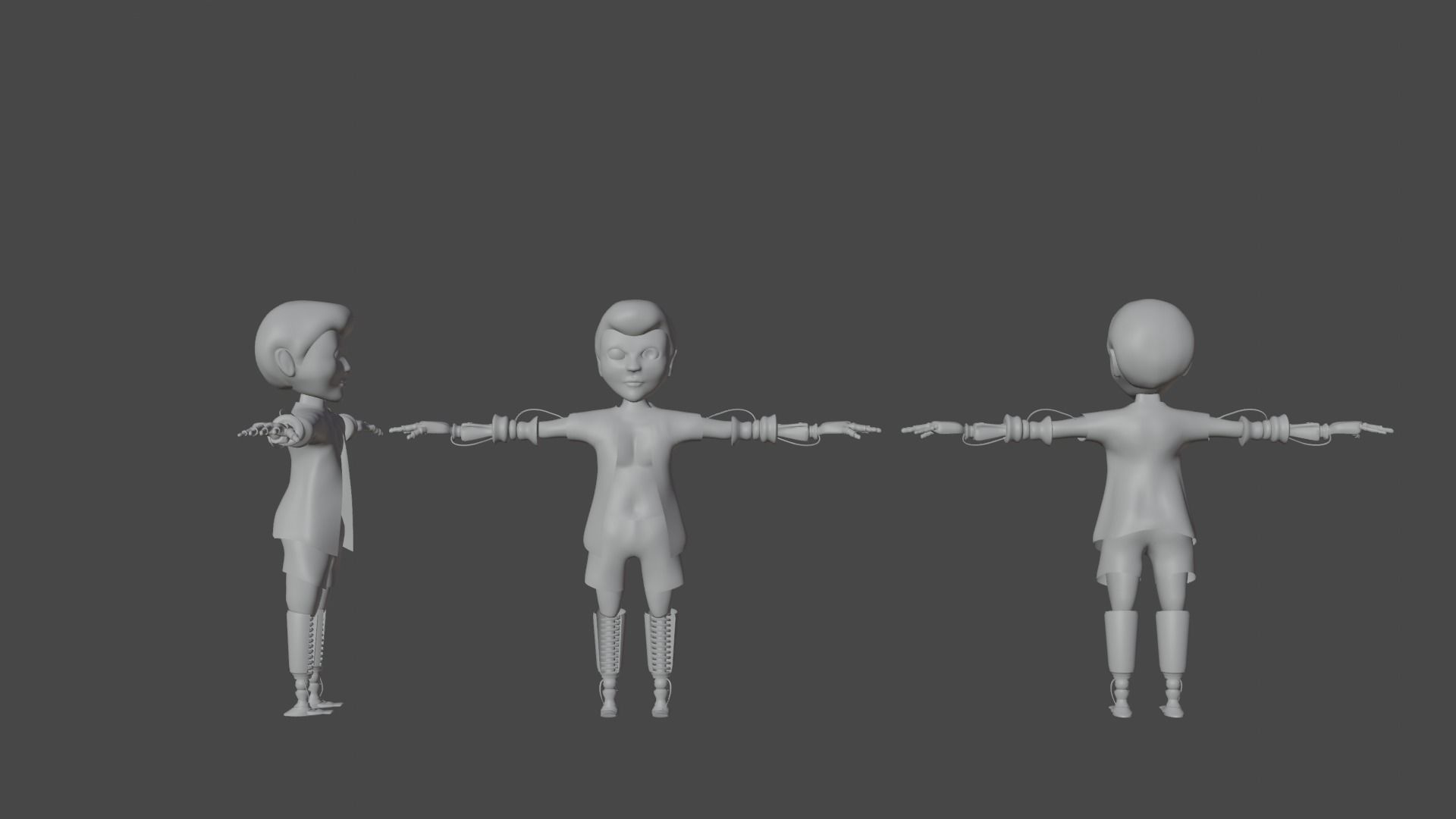 3D model character of cyborg kid VR / AR / low-poly | CGTrader