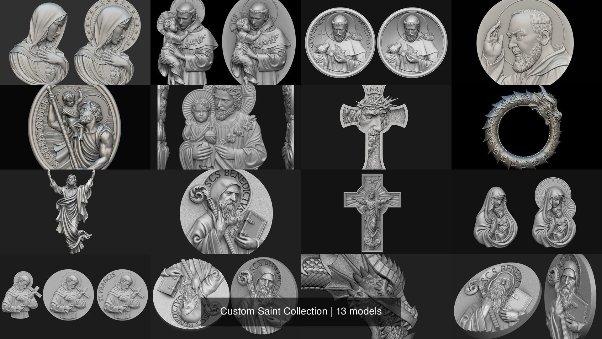 Custom Saint Collection | CGTrader