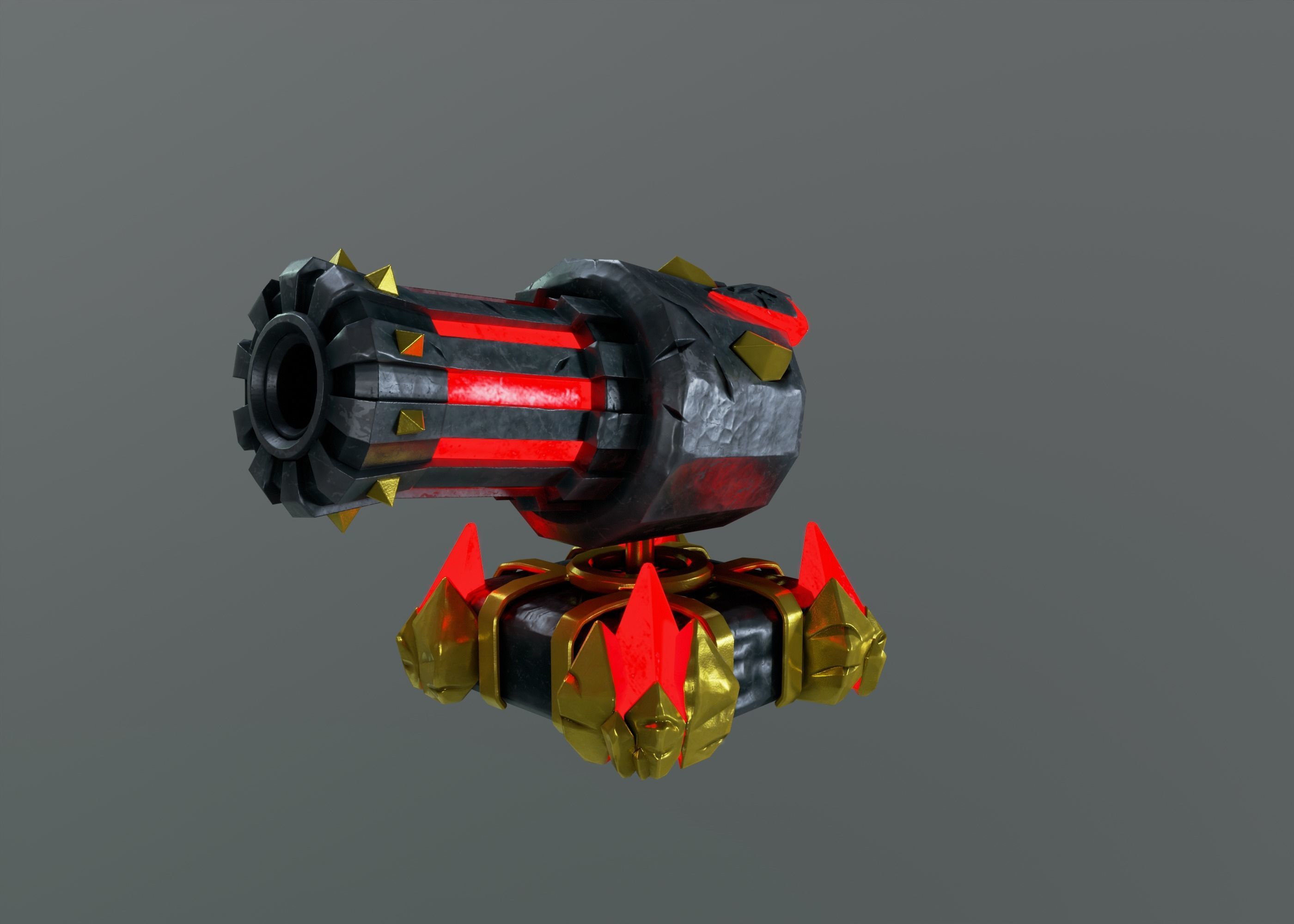 3D model clash-gun grenade launcher VR / AR / low-poly | CGTrader