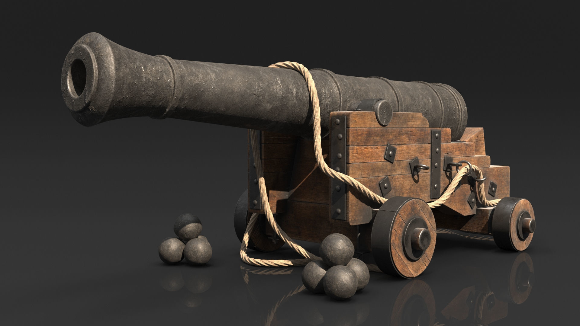 Medieval Gun 3D model | CGTrader