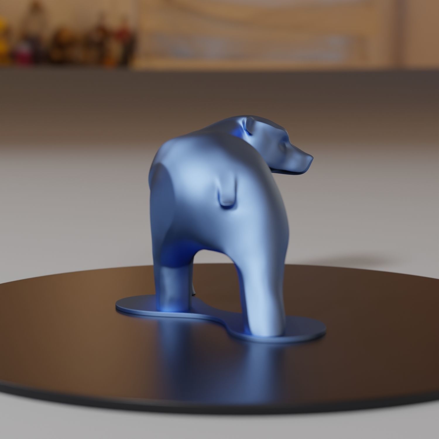 Art Deco Bear Book End - Simplified Version 3D model 3D printable ...