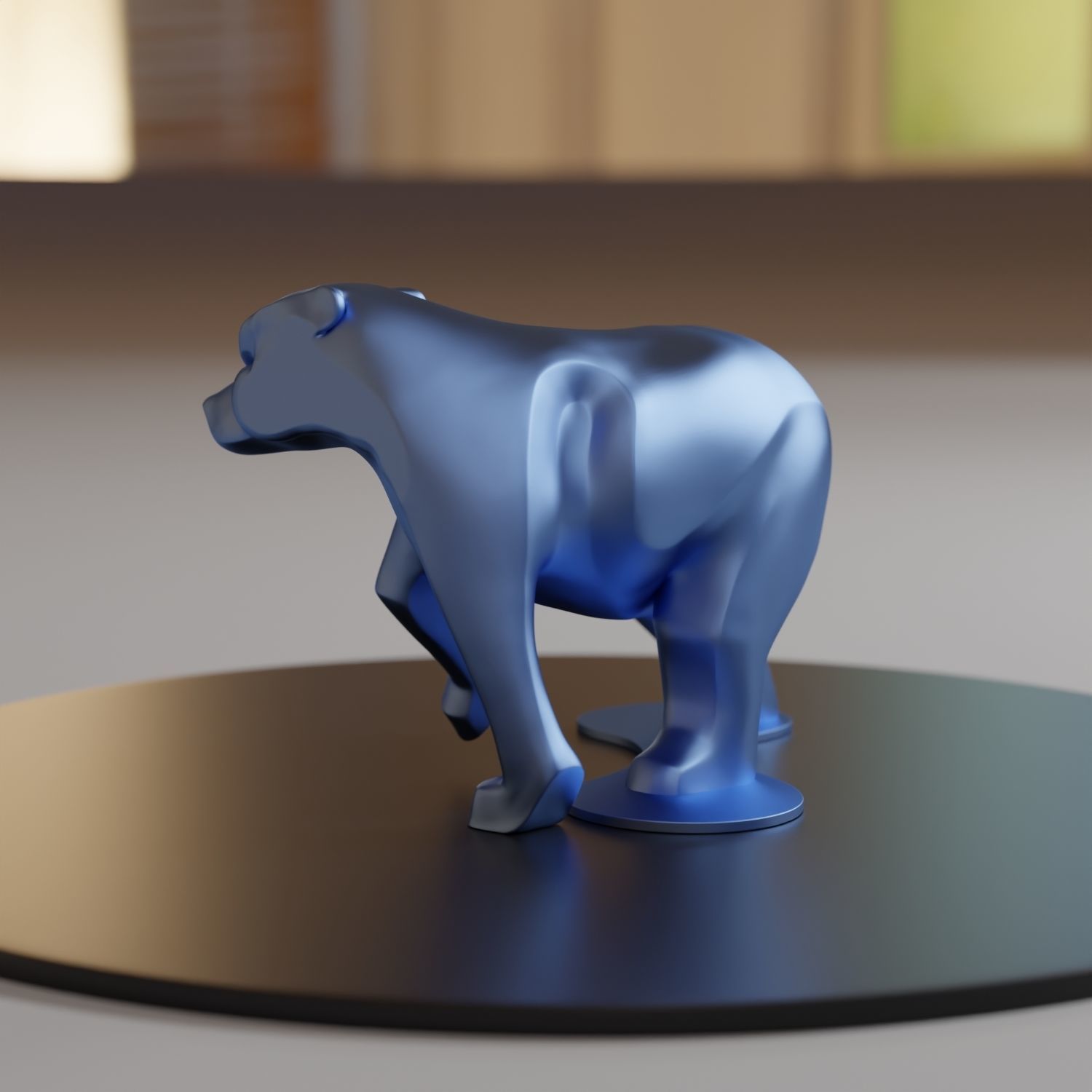Art Deco Bear Book End - Simplified Version 3D model 3D printable ...