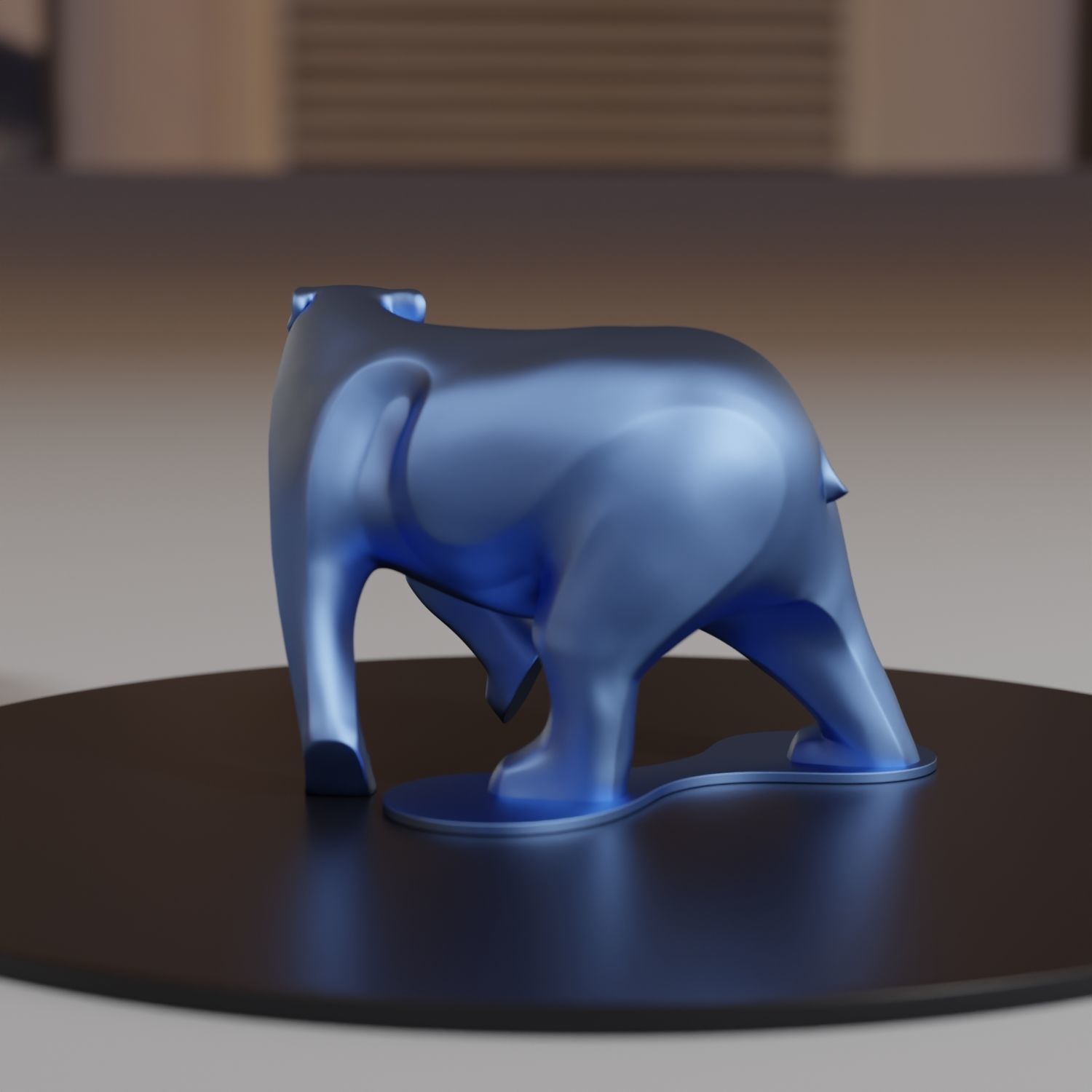 Art Deco Bear Book End - Simplified Version 3D model 3D printable ...