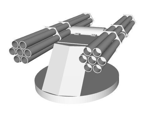 Brazilian Army M8 Greyhound Rocket Launcher Prototype Turret 3D 3D ...