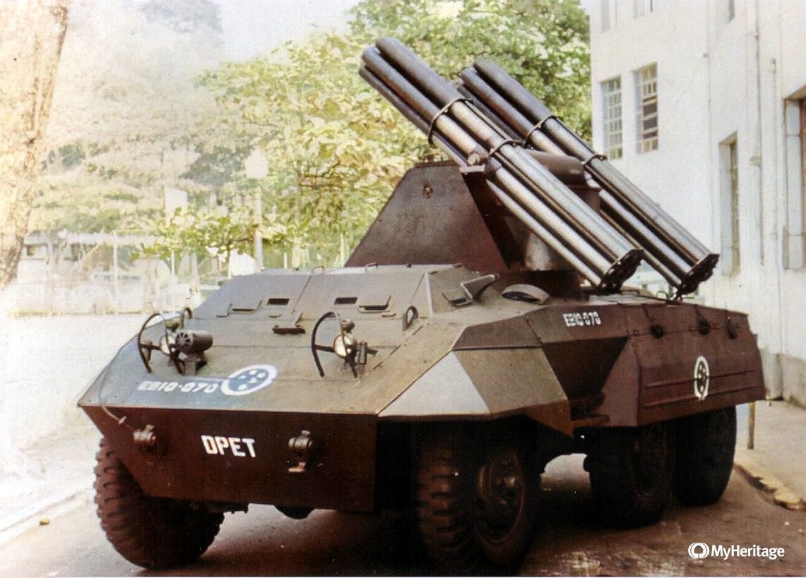 Brazilian Army M8 Greyhound Rocket Launcher Prototype Turret 3D 3D ...