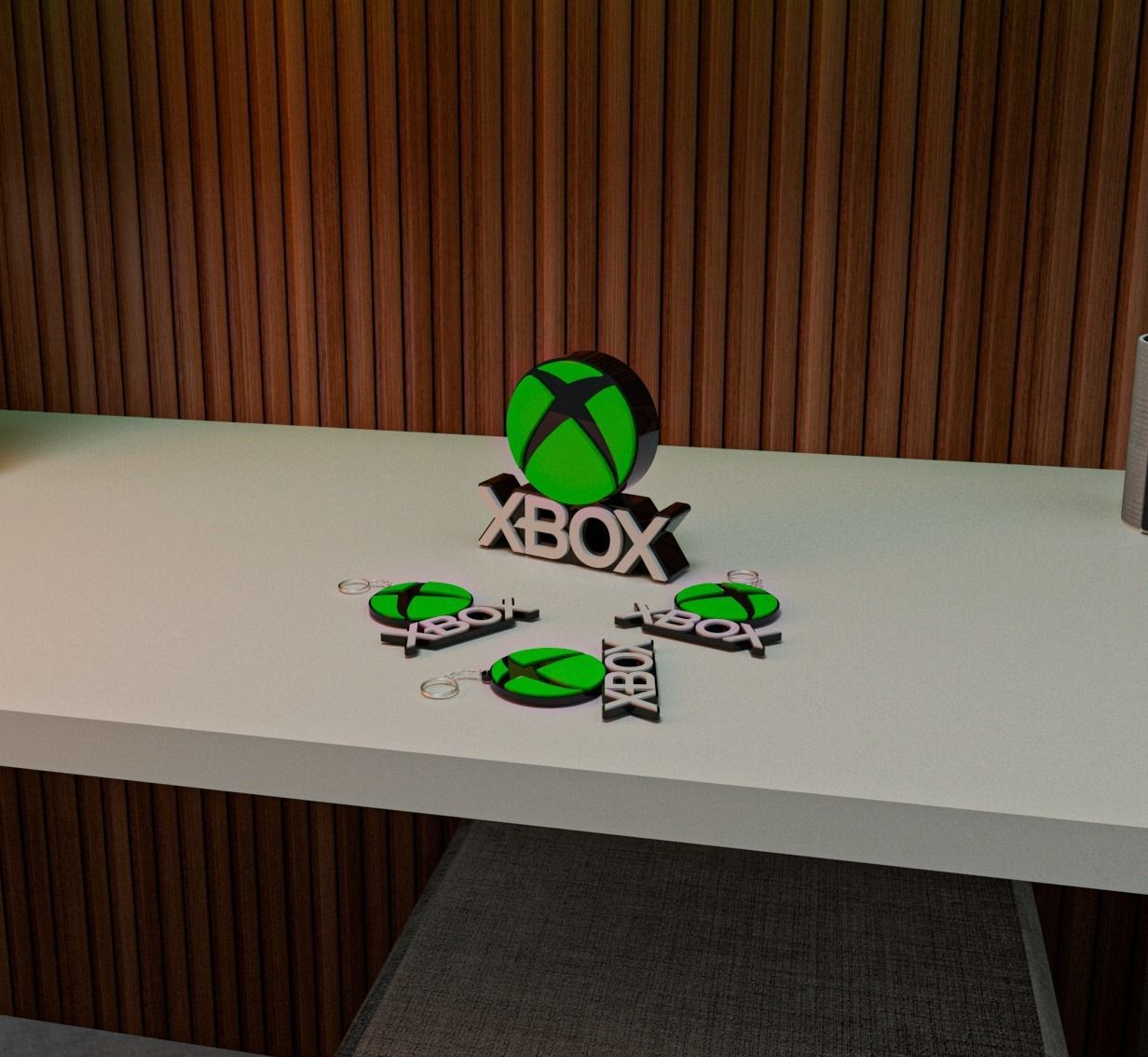 XBOX LAMP AND KEYCHAIN 3D model 3D printable | CGTrader
