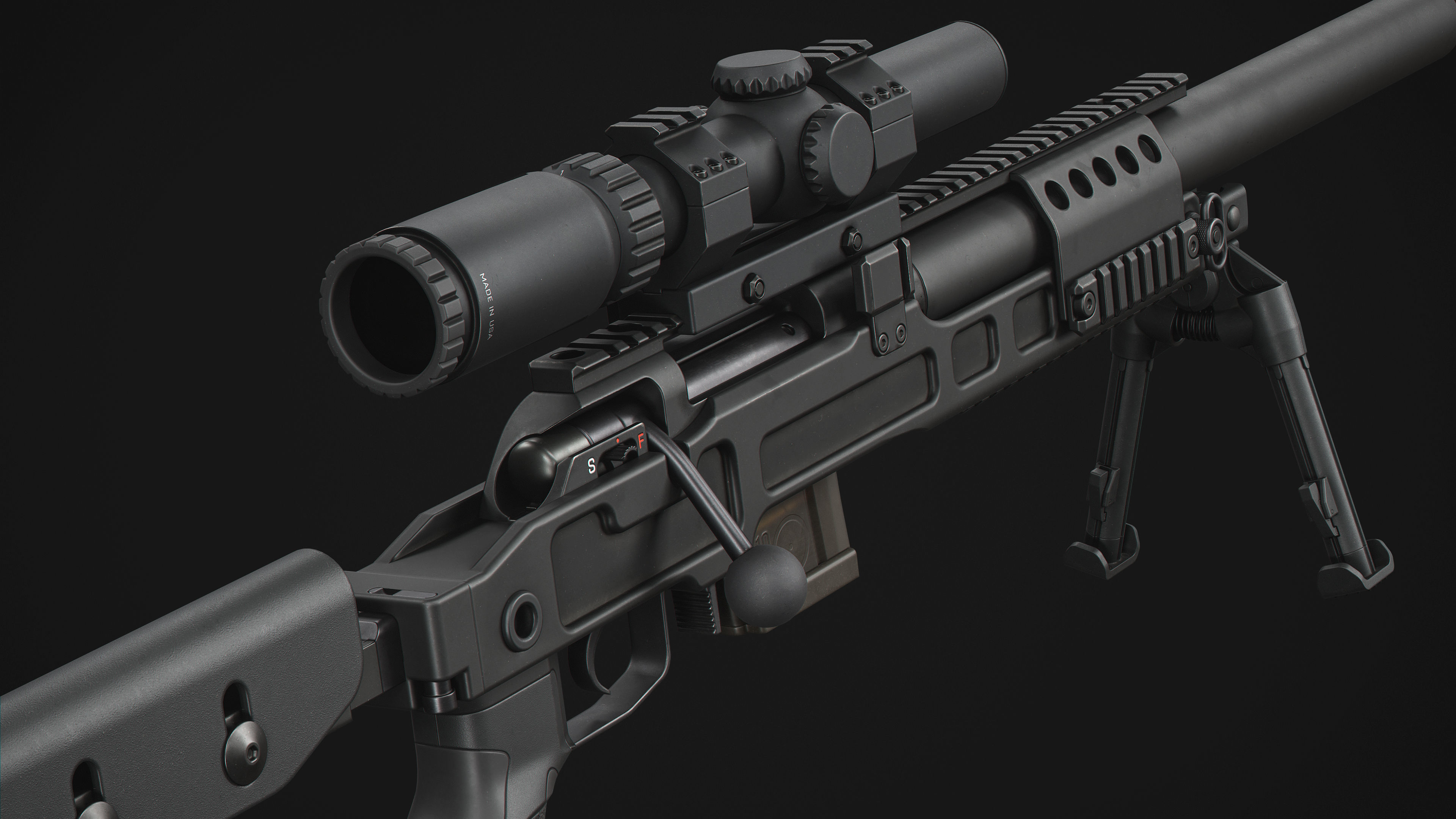 3D model SPR300 sniper rifle VR / AR / low-poly | CGTrader