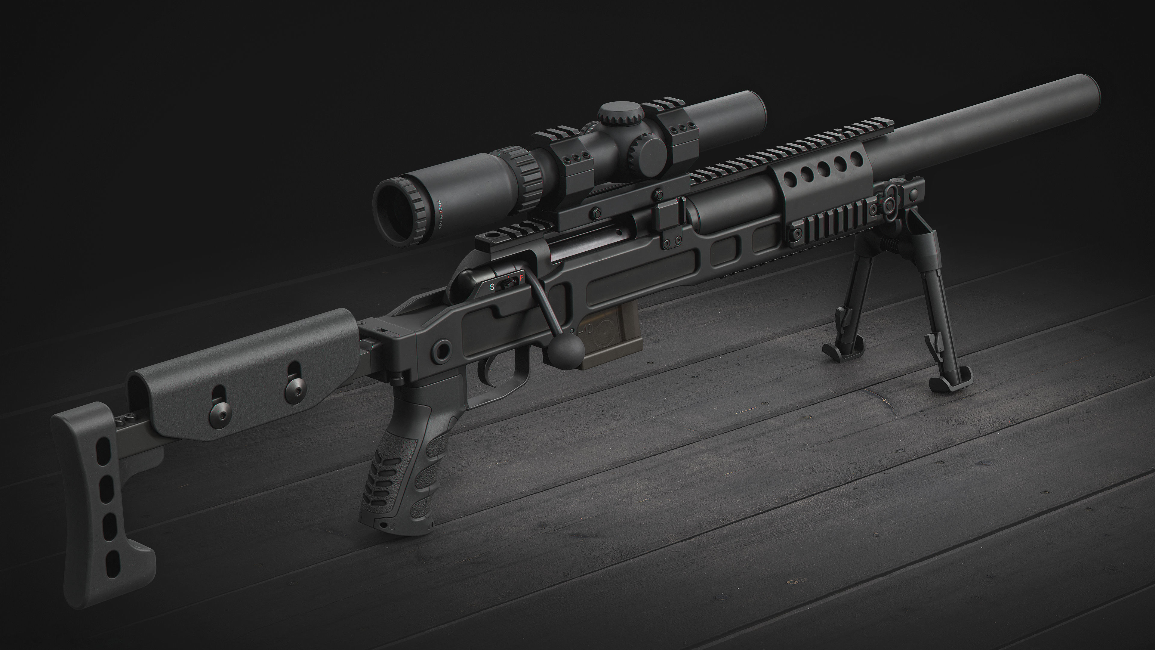 3D model SPR300 sniper rifle VR / AR / low-poly | CGTrader