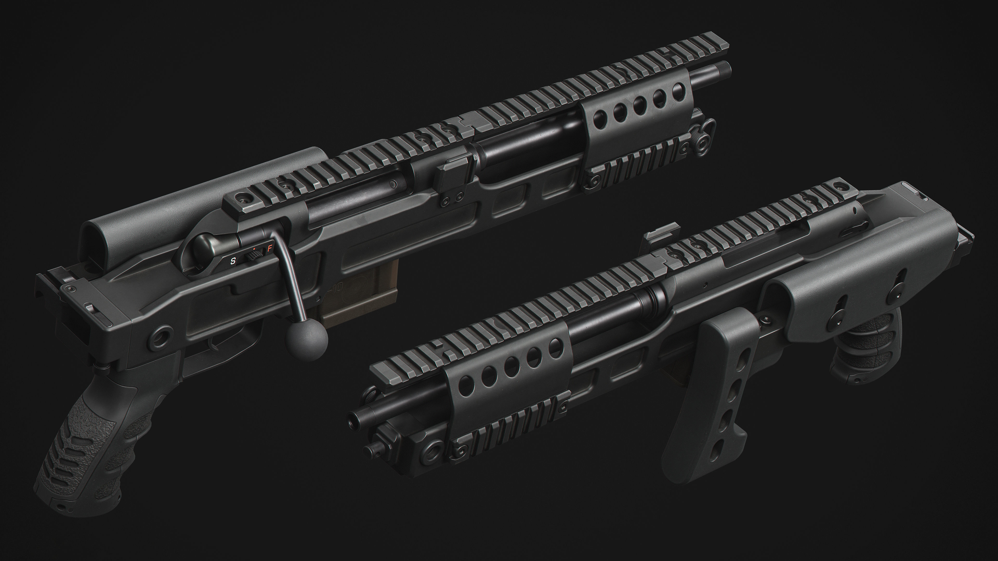 3D model SPR300 sniper rifle VR / AR / low-poly | CGTrader