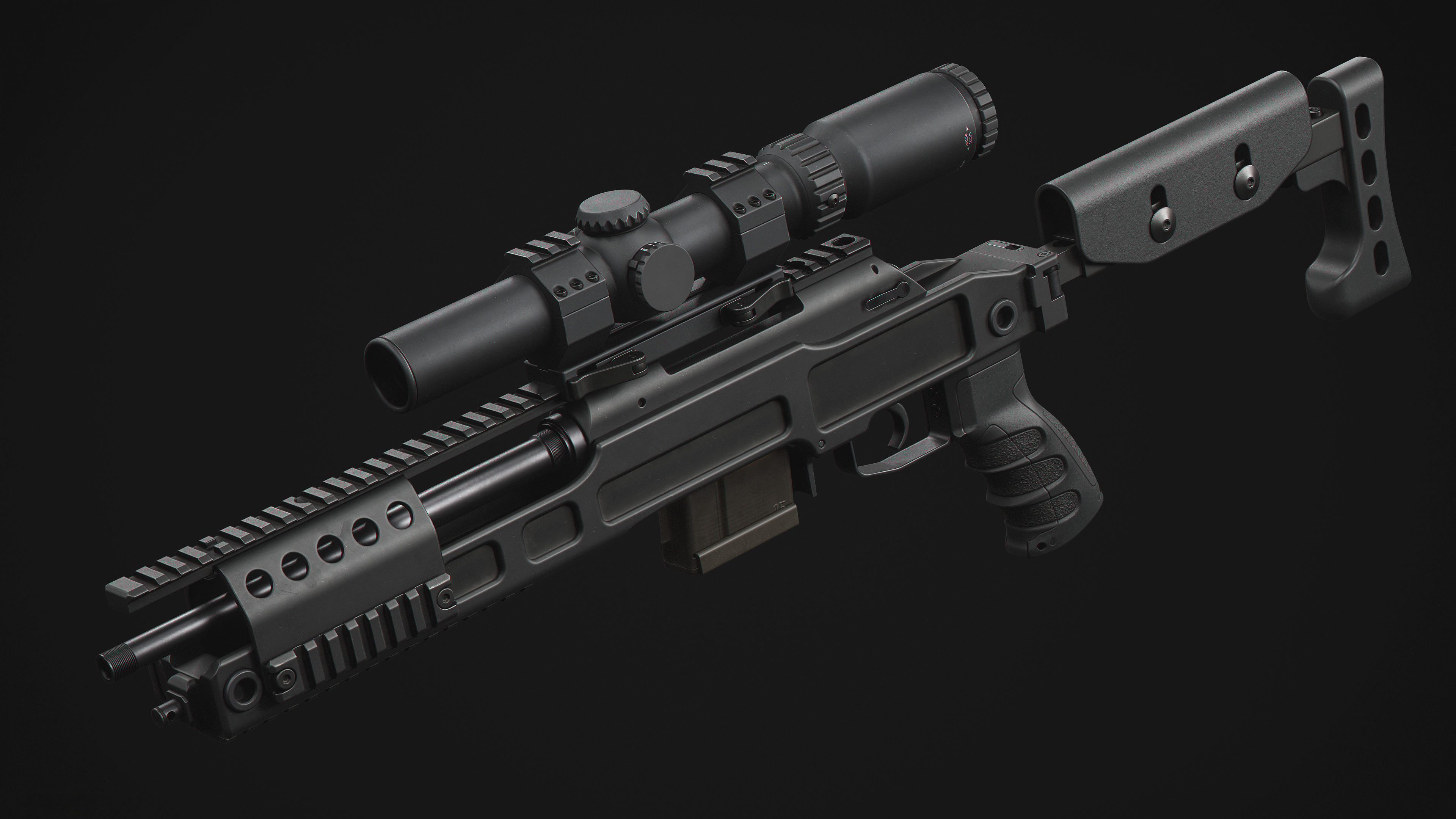 3D model SPR300 sniper rifle VR / AR / low-poly | CGTrader