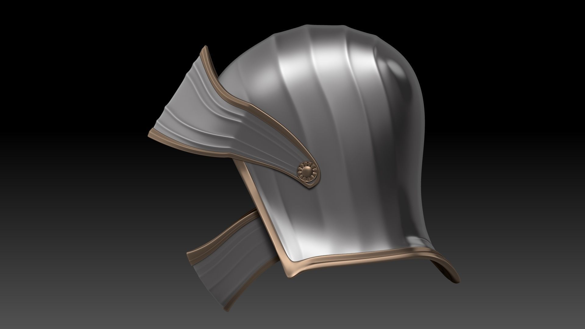 Female Knigt Helmet Armor Sculpt Project 3D model | CGTrader