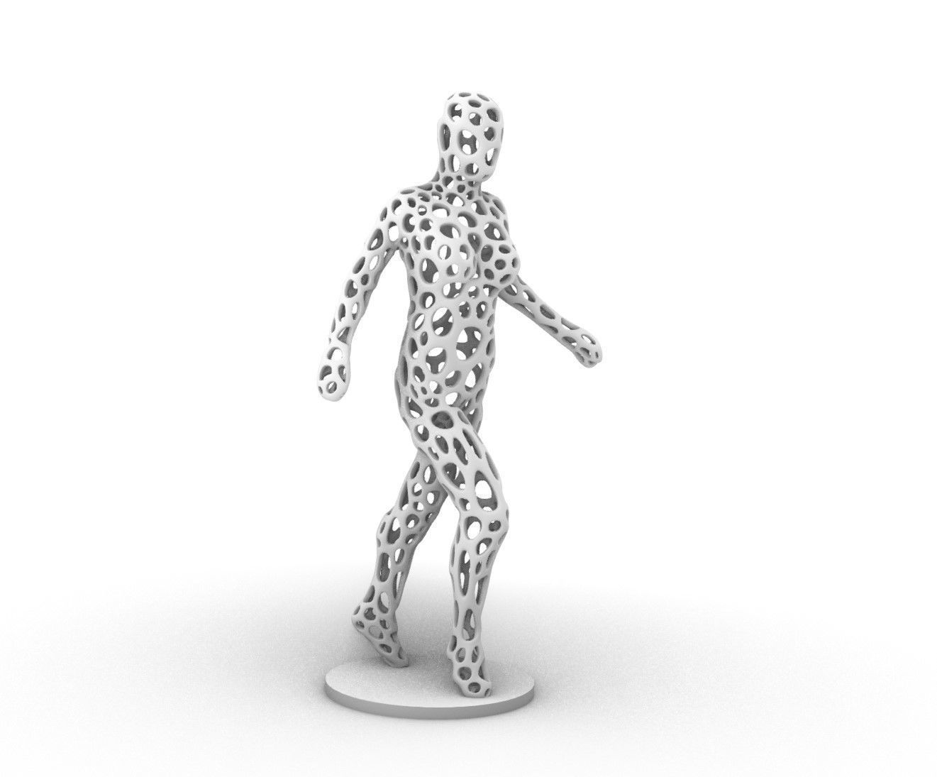 Human body dummy with truss 3D model 3D printable | CGTrader