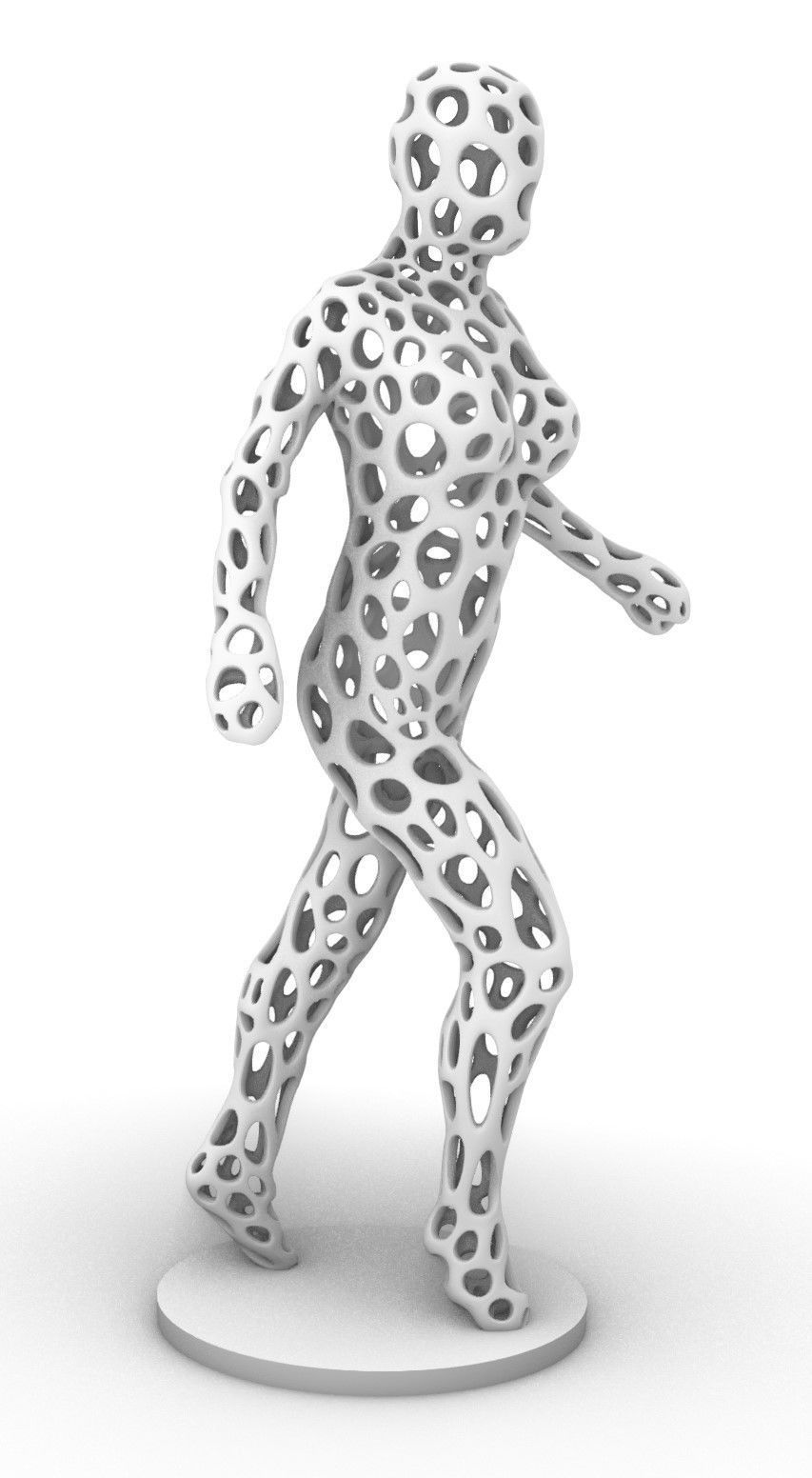 Human body dummy with truss 3D model 3D printable | CGTrader
