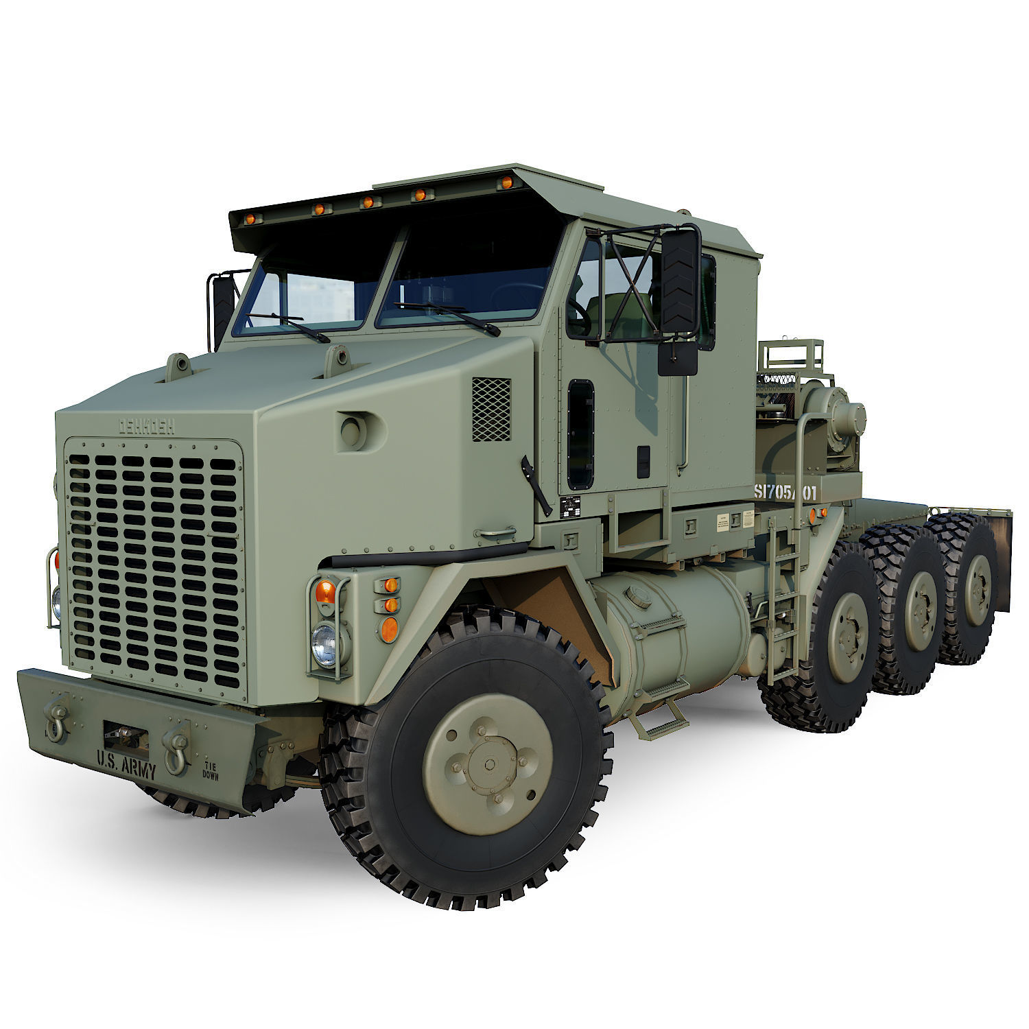 3D model Military truck Oshkosh M1070 HET 8x8 VR / AR / low-poly | CGTrader