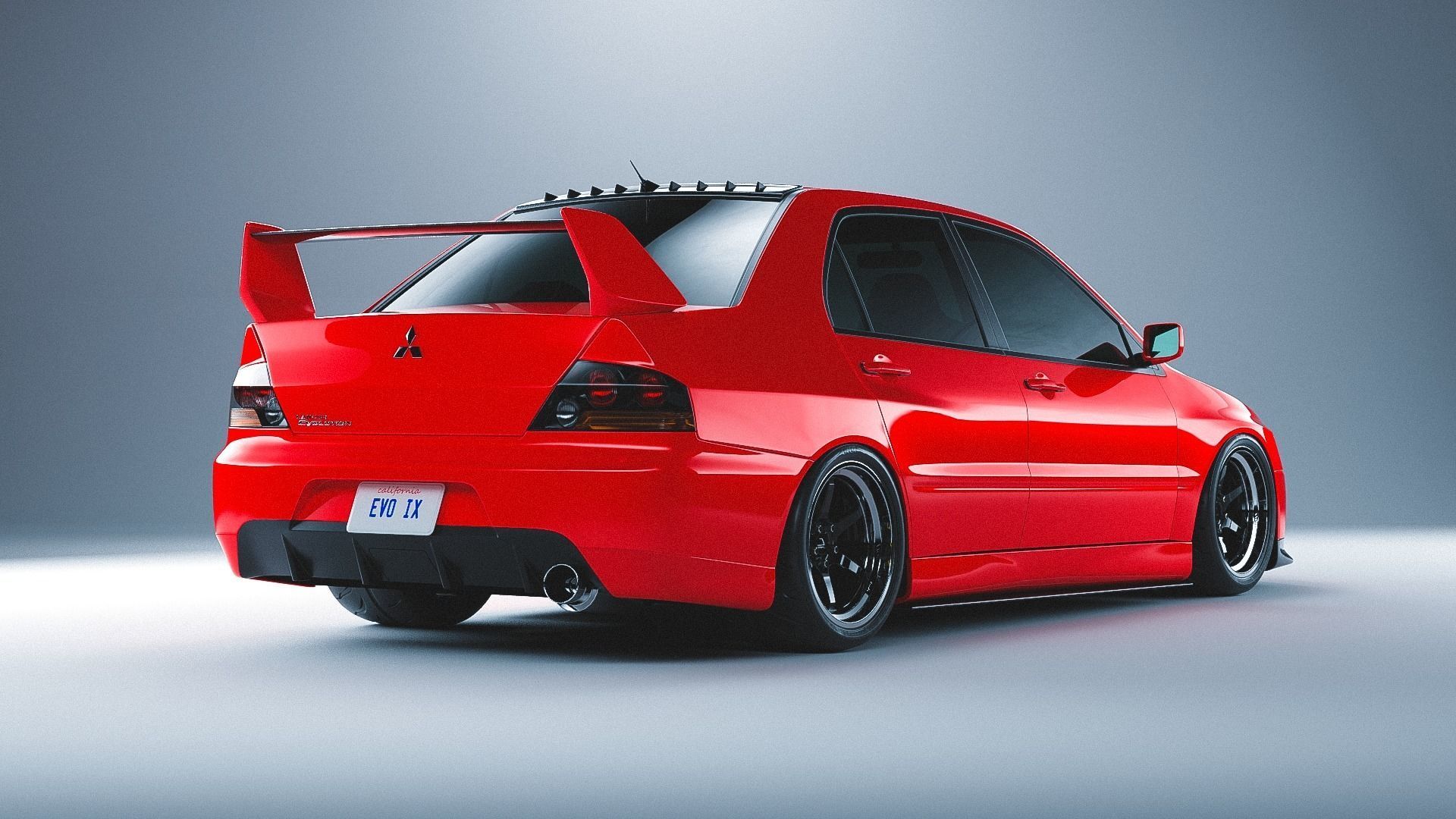 Mitsubishi Lancer Evolution IX 3D model | CGTrader