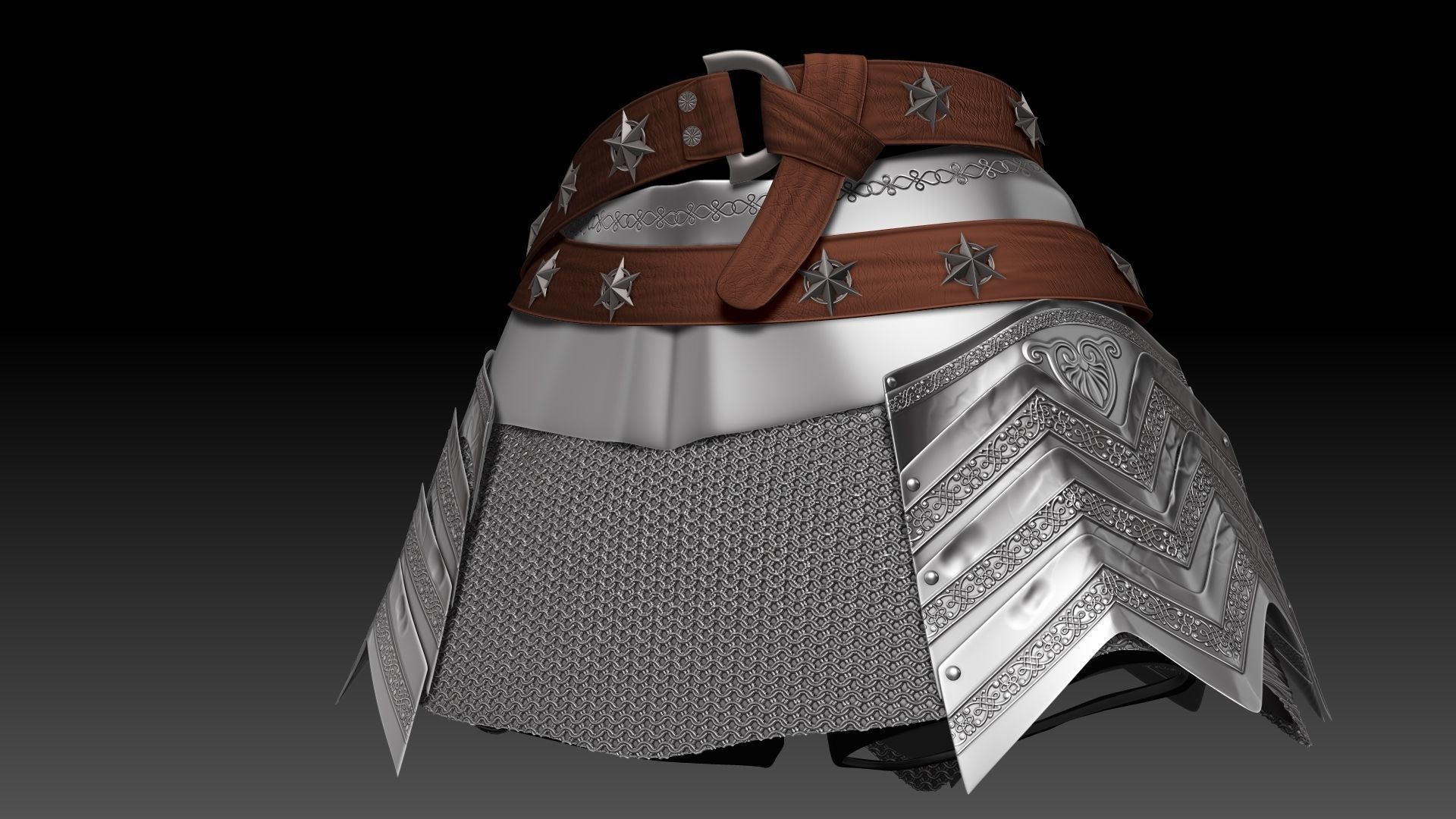 Female Knight Skirt Armor Sculpt Project 3D model | CGTrader