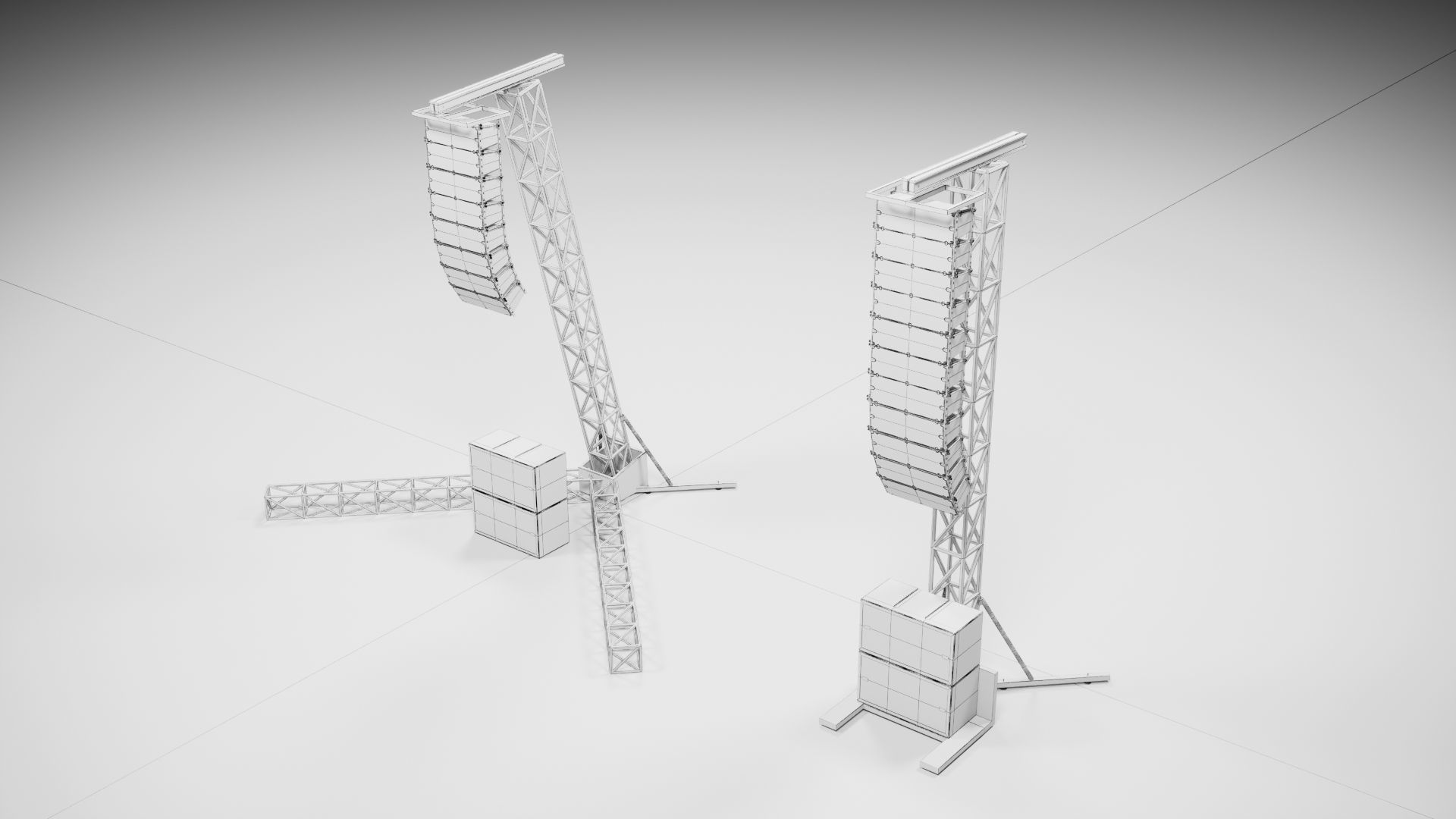 Concert Sound System Line Array 3D model | CGTrader