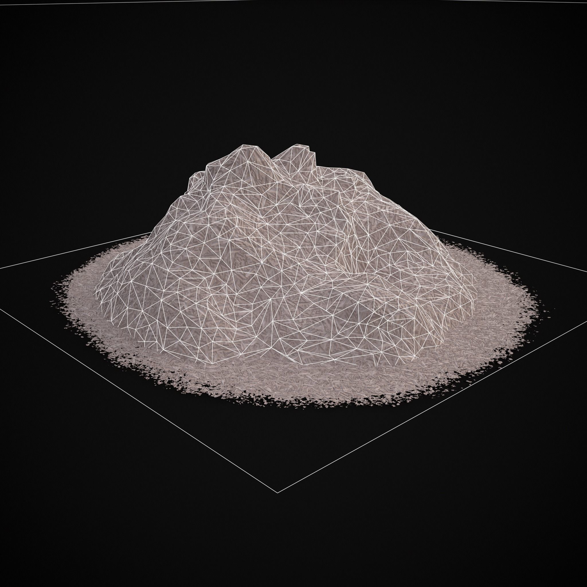 3D model White Rice Piles VR / AR / low-poly | CGTrader