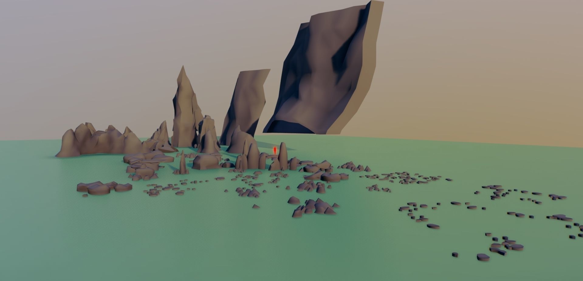 low poly environment rocks and stones pack free 3D model | CGTrader