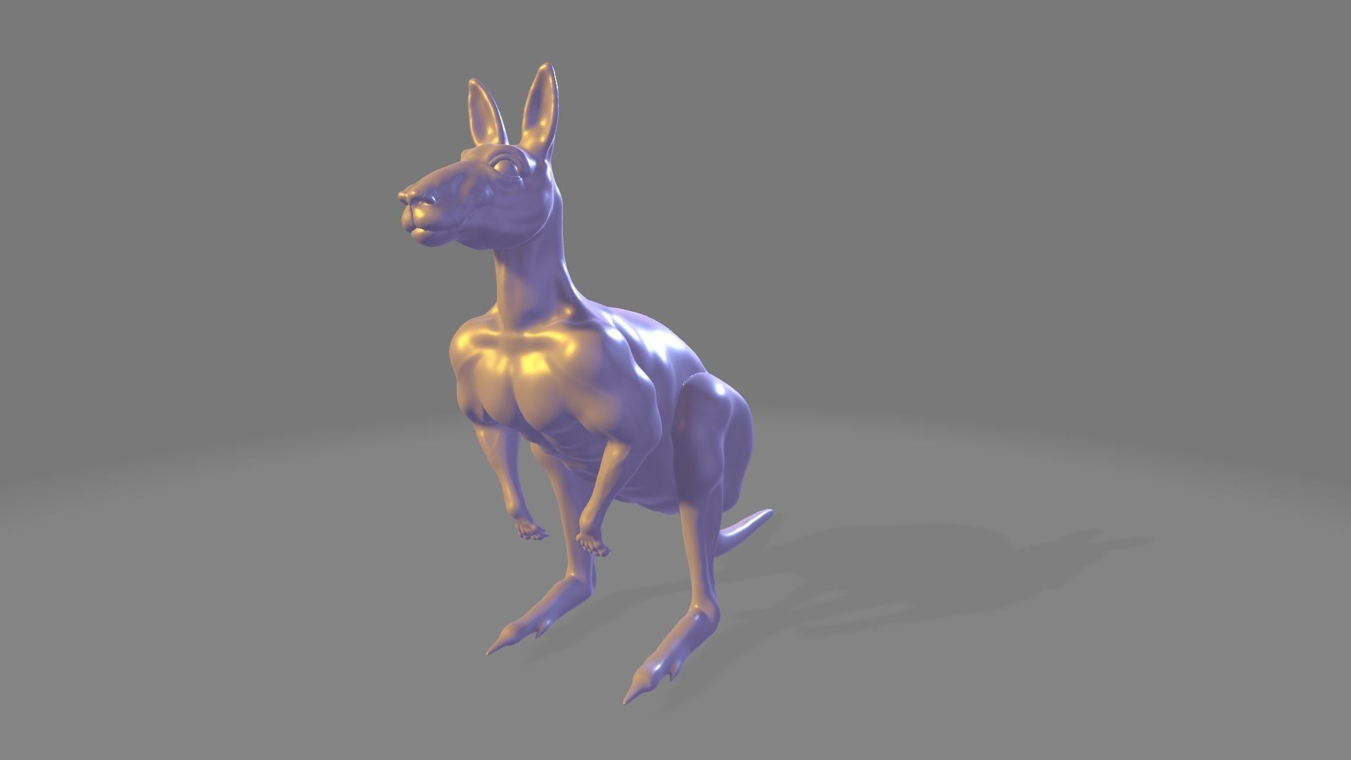 Muscular Kangaroo 3D model | CGTrader