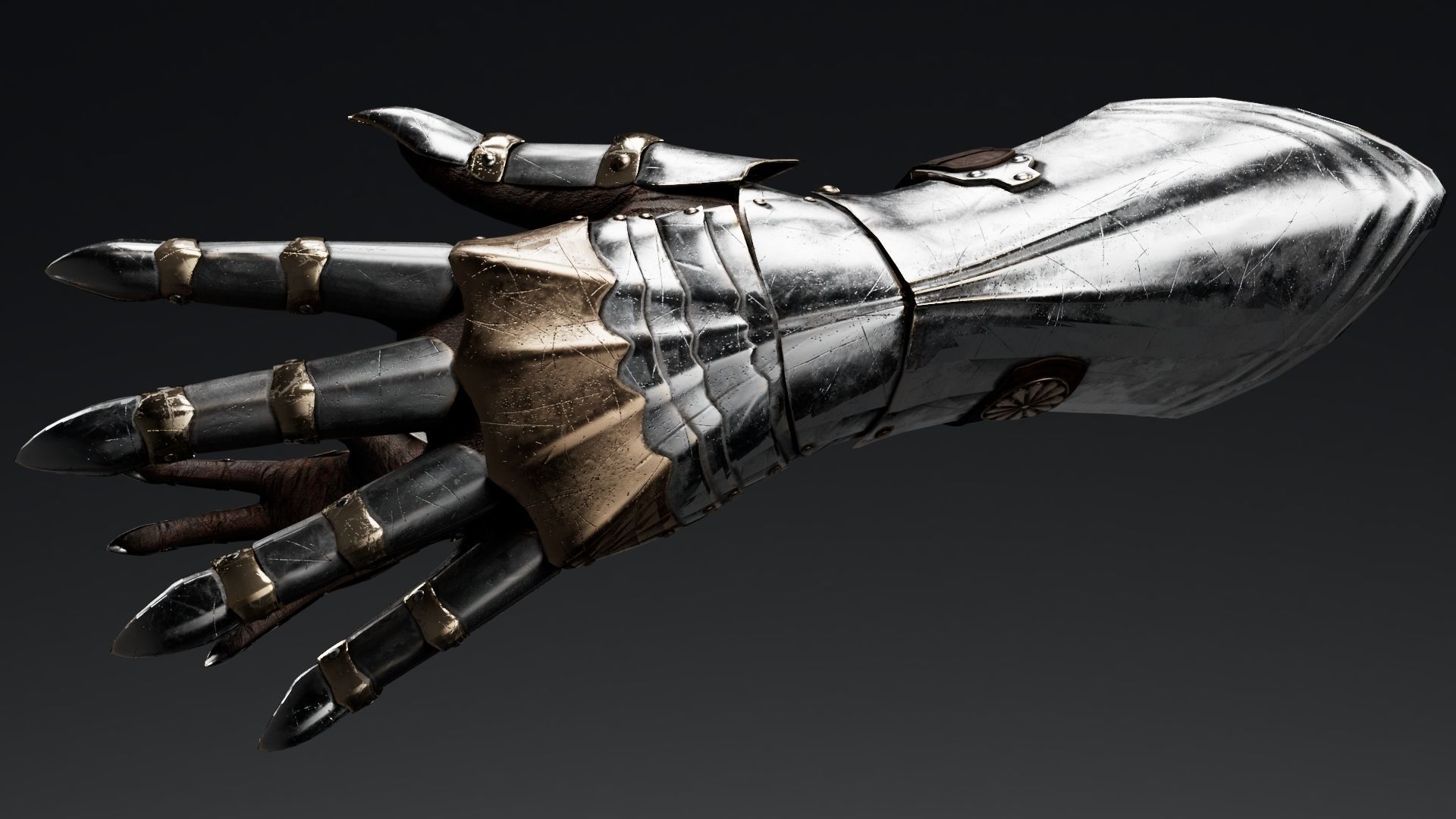 Female Knight Hand Armor MidPoly 3D model | CGTrader