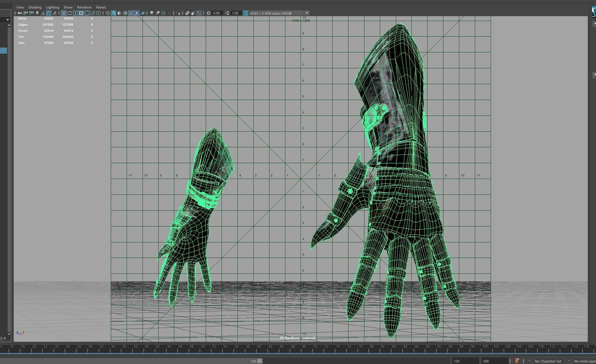 Female Knight Hand Armor MidPoly 3D model | CGTrader