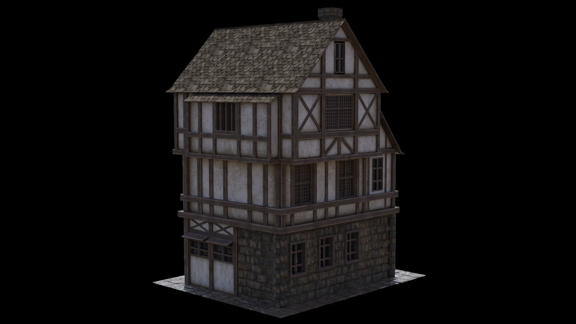 3D Medieval House Village 1 3D model | CGTrader