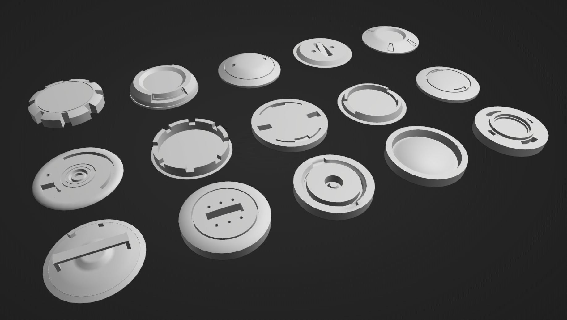 3D model Hard Surface sci-fi kitbash Low High Poly VR / AR / low-poly ...