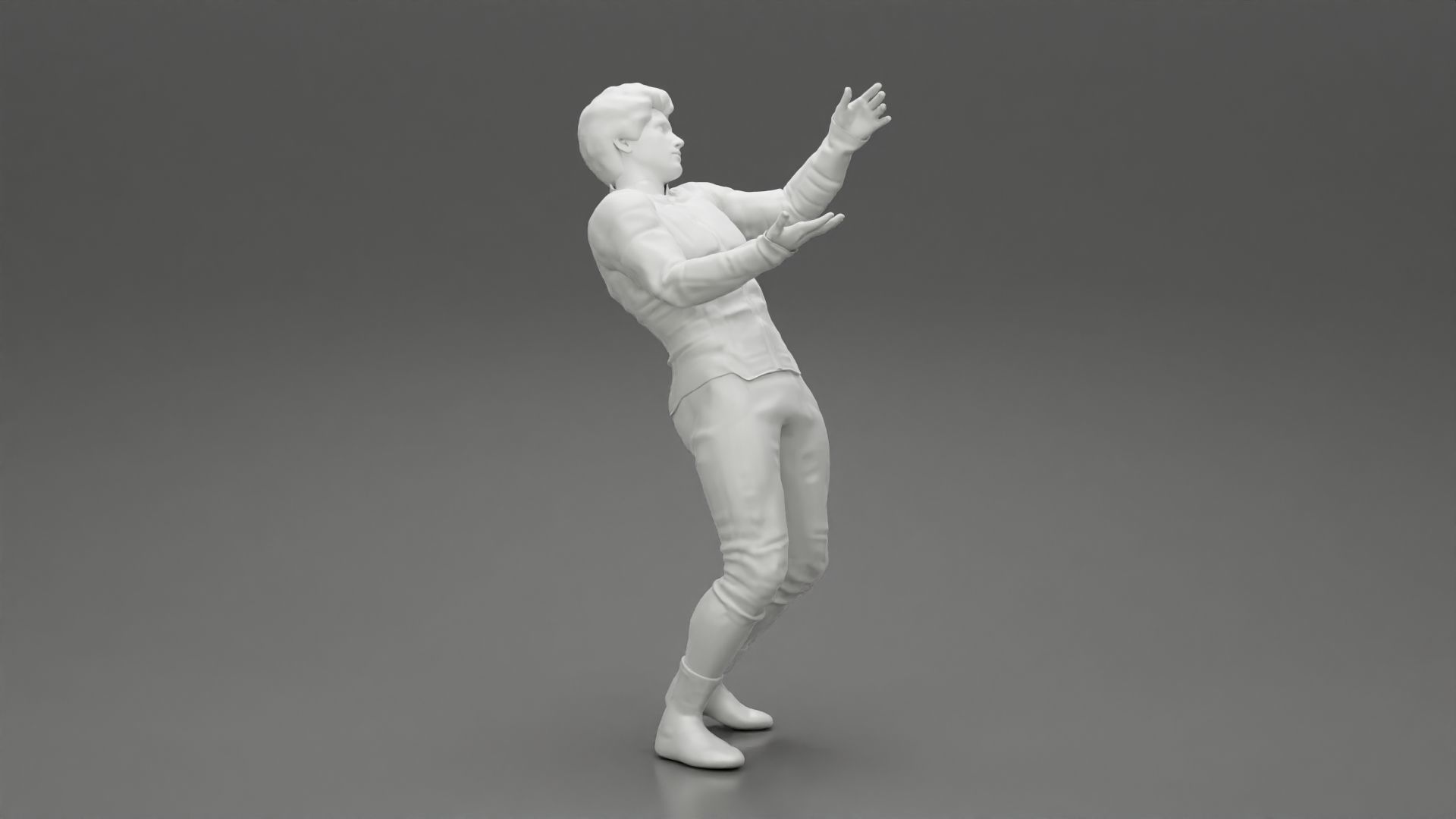 man standing and carrying a big box 3D model 3D printable | CGTrader