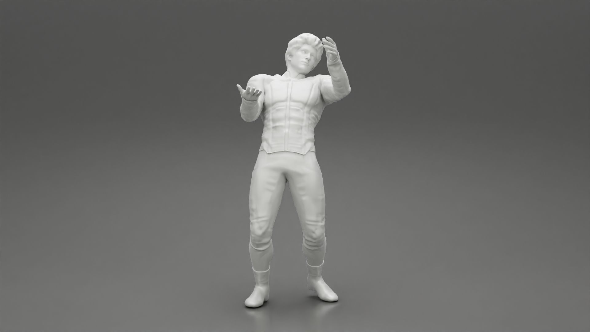 man standing and carrying a big box 3D model 3D printable | CGTrader