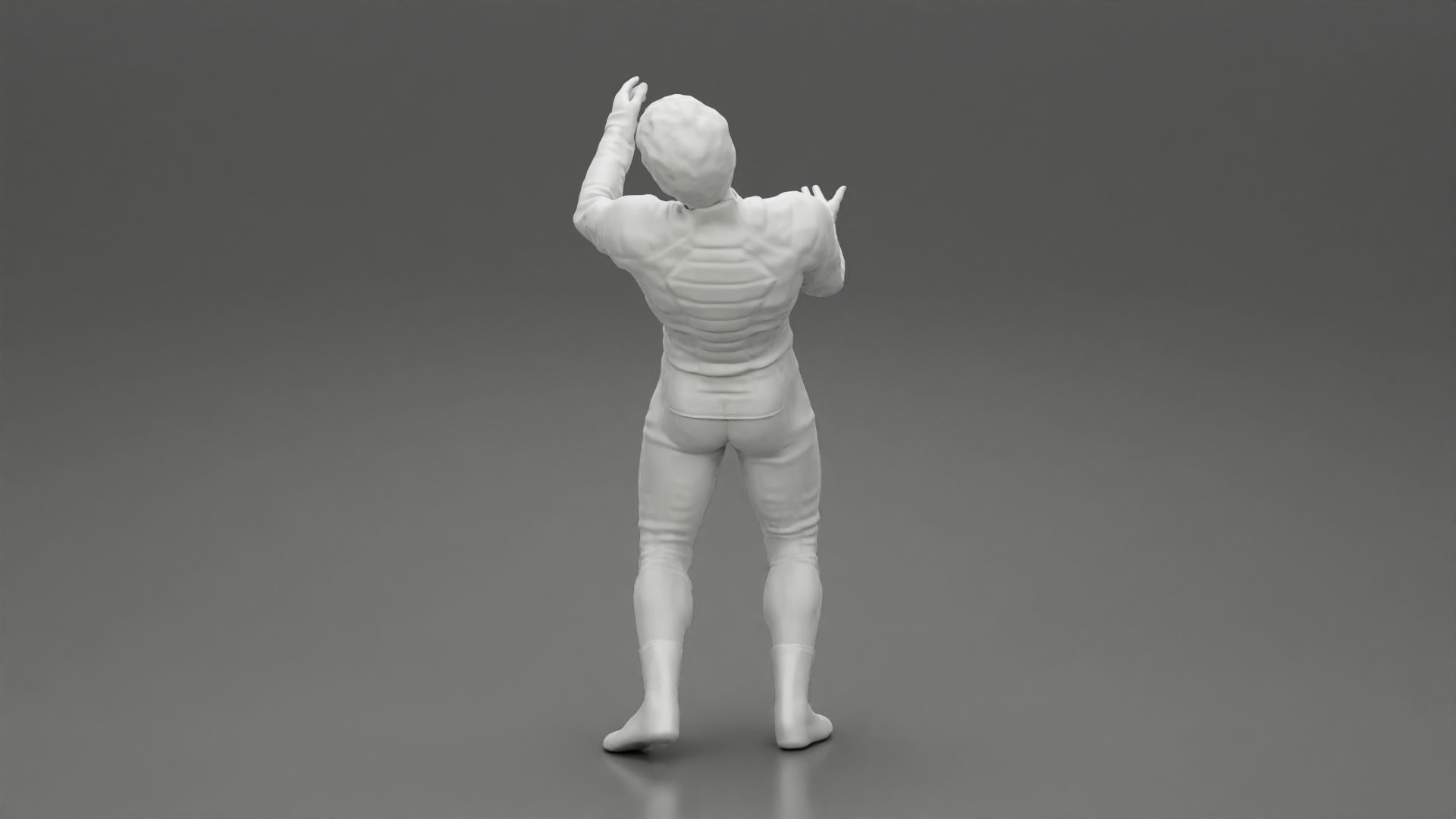 man standing and carrying a big box 3D model 3D printable | CGTrader