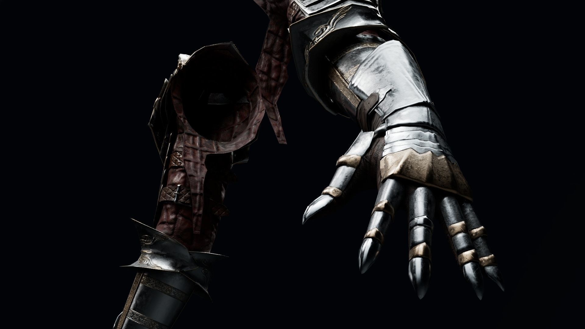 3D model Female v Arm Armor Set LowPoly VR / AR / low-poly | CGTrader