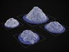 3D model Blue Powder Piles VR / AR / low-poly | CGTrader