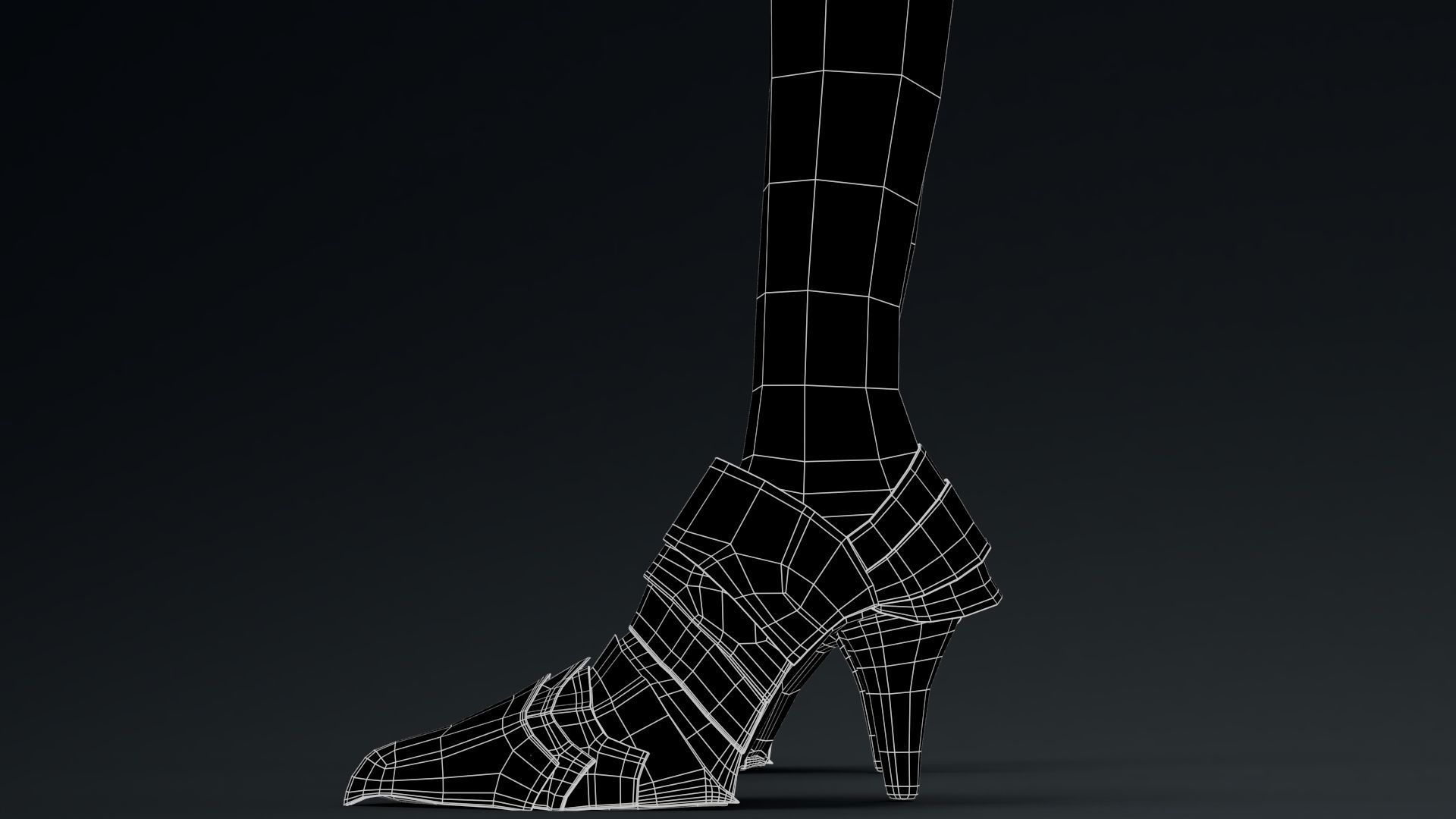 3D model Female Knight Foot Amor LowPoly VR / AR / low-poly | CGTrader