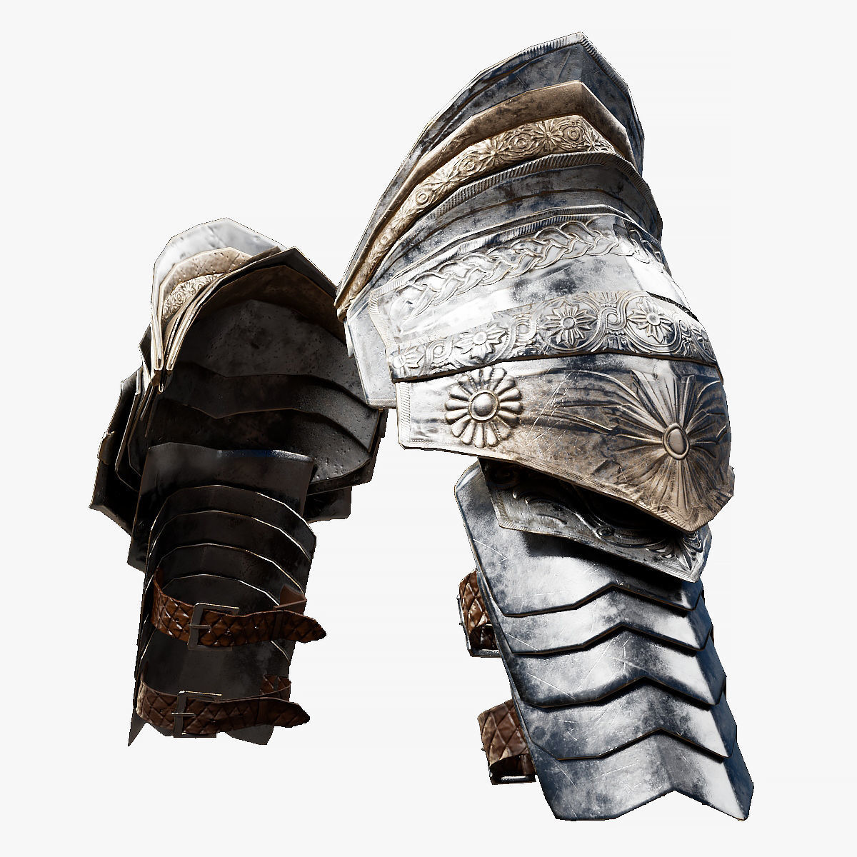 3D model Female Knight Shoulder Armor LowPoly VR / AR / low-poly | CGTrader