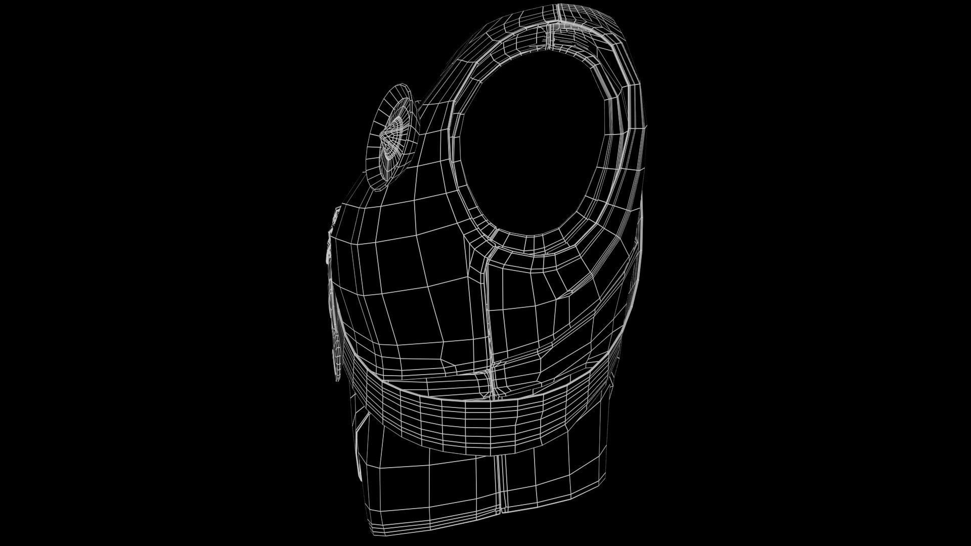 3D model Female Knight Upper Chest Armor Set LowPoly VR / AR / low-poly ...