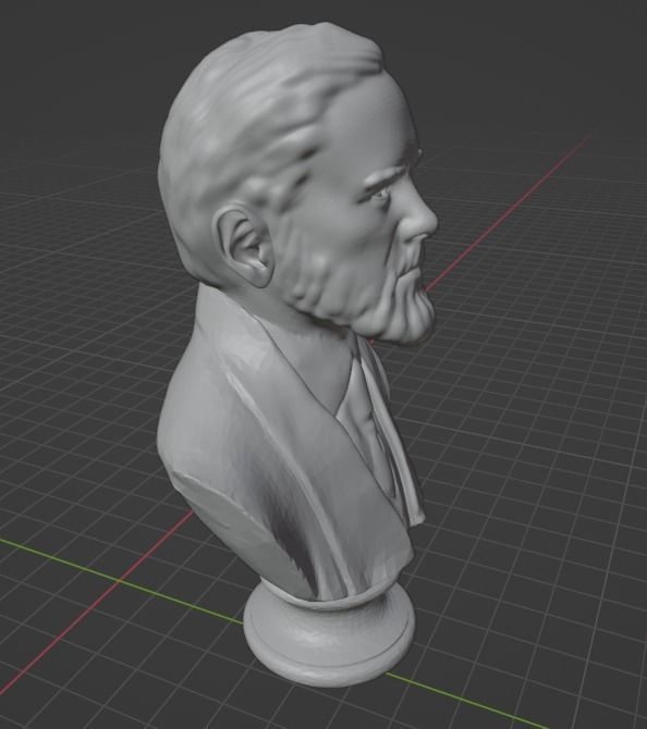 Bram Stoker 3D model 3D printable | CGTrader