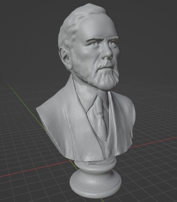 Bram Stoker 3D model 3D printable | CGTrader