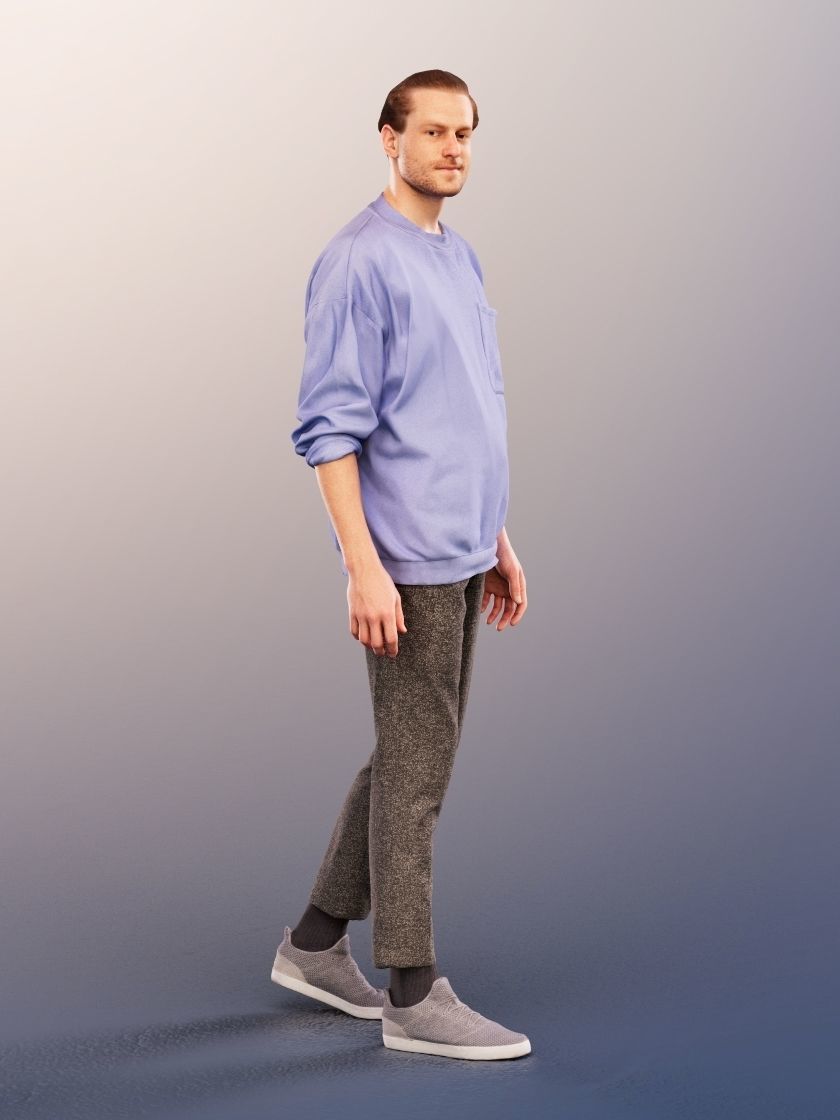 3D model Milo 11469 - Walking Casual Man VR / AR / low-poly | CGTrader