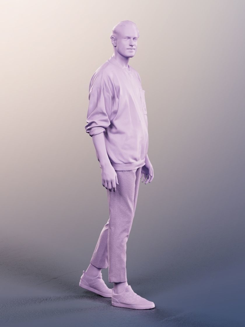 3D model Milo 11469 - Walking Casual Man VR / AR / low-poly | CGTrader