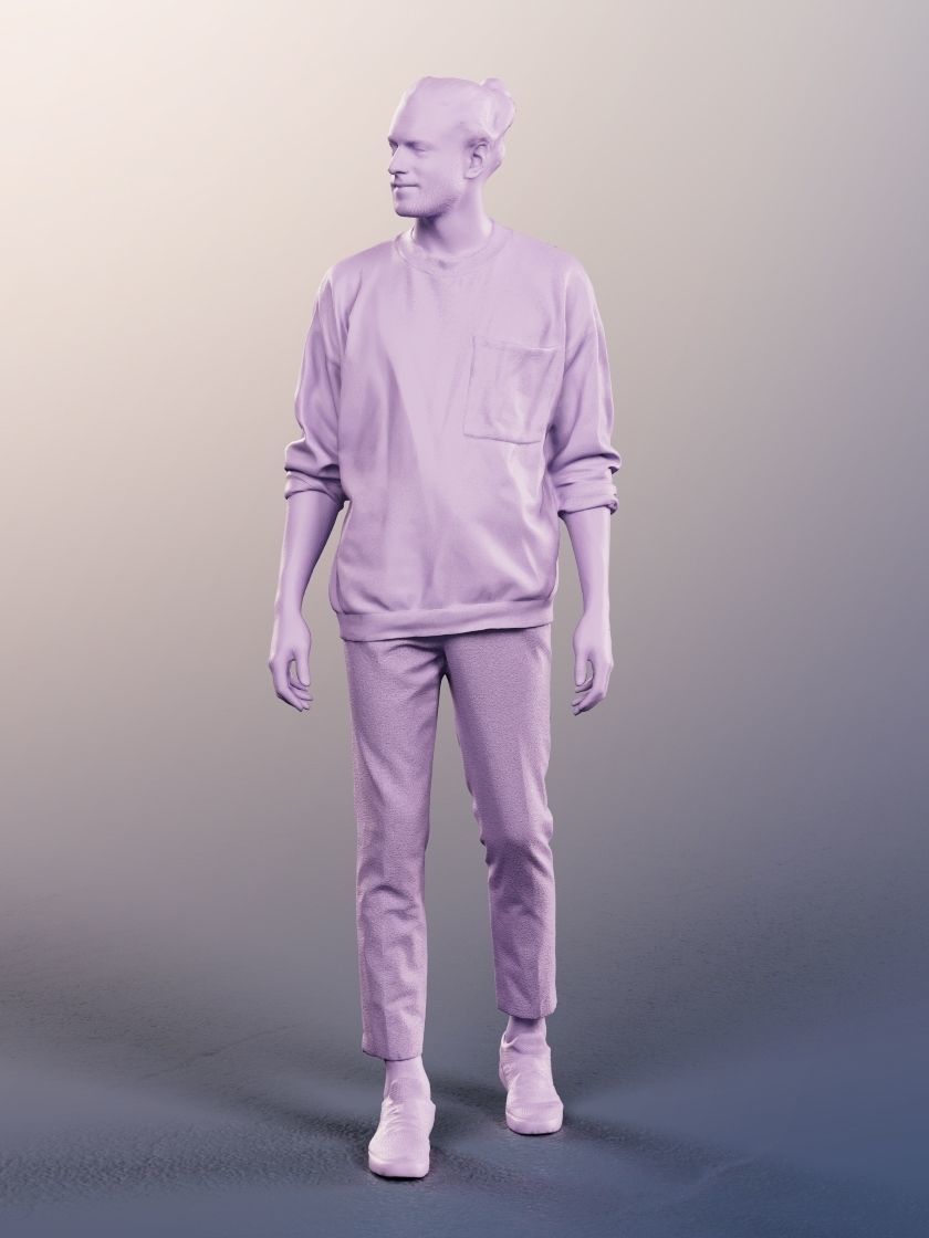 3D model Milo 11469 - Walking Casual Man VR / AR / low-poly | CGTrader