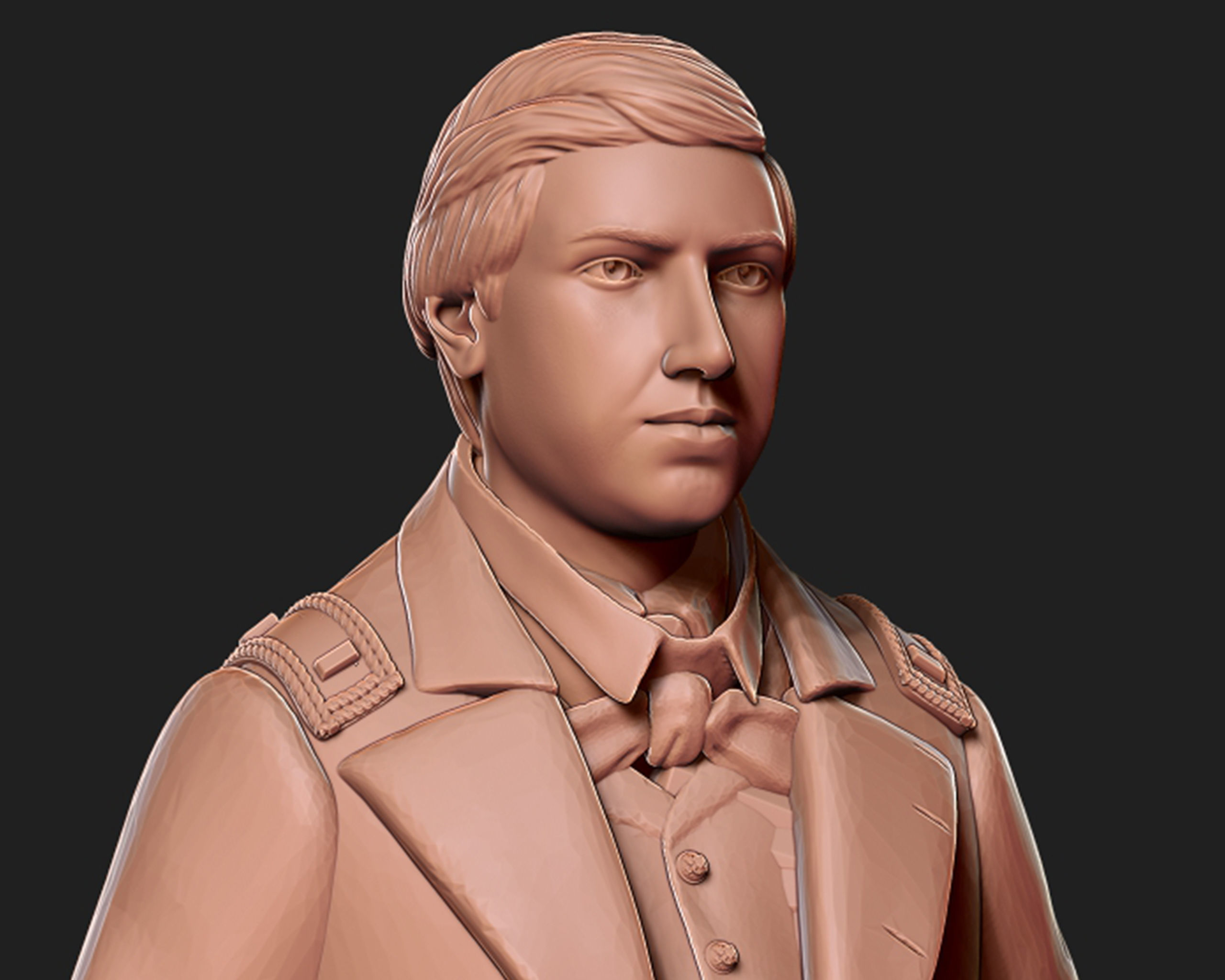 Alonzo Cushing sculpture 3D model 3D printable | CGTrader
