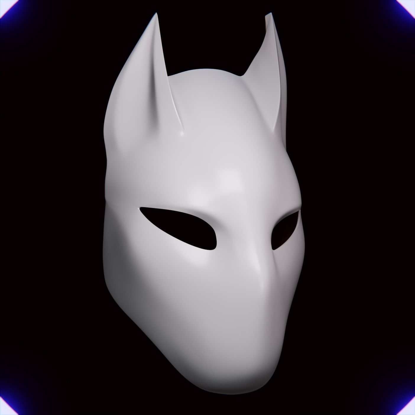 KITSUNE DEMON FOX MASK MASCARA DE ZORRO KITSUNE 5 3D model 3D printable ...