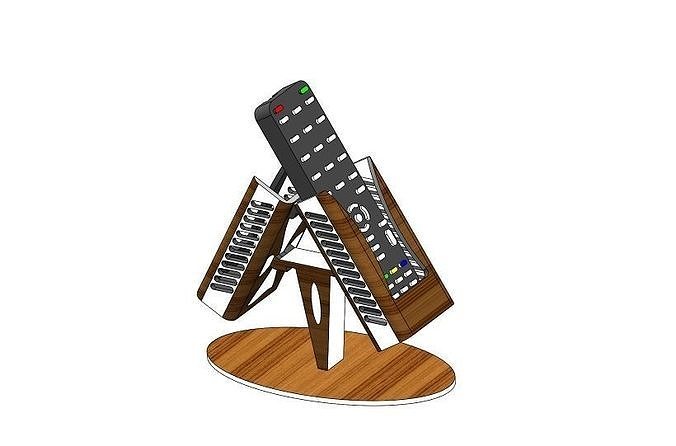 tv remote control support 3D model | CGTrader